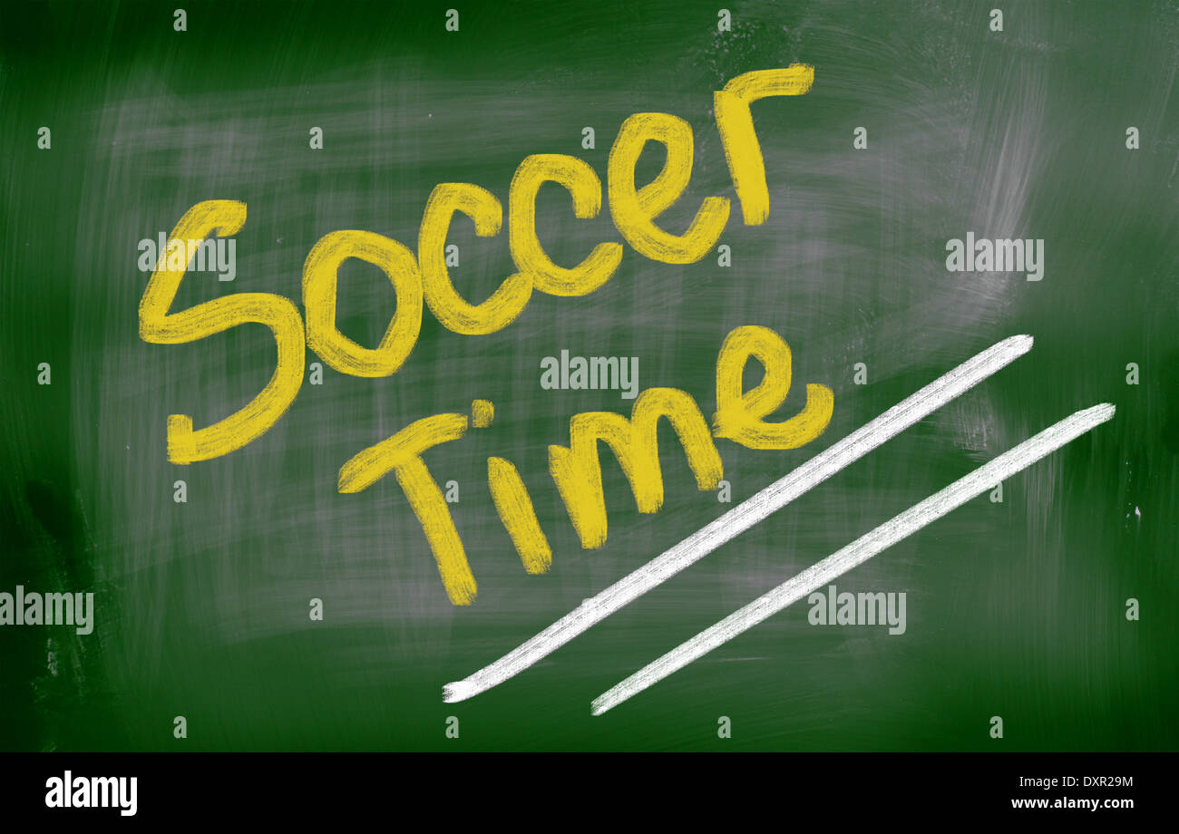 Soccer Time Concept Stock Photo - Alamy