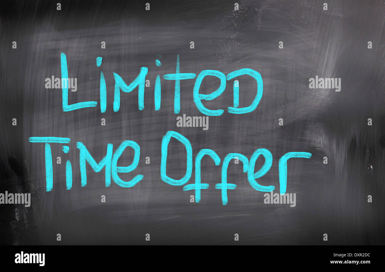 Limited time offer hi-res stock photography and images - Alamy