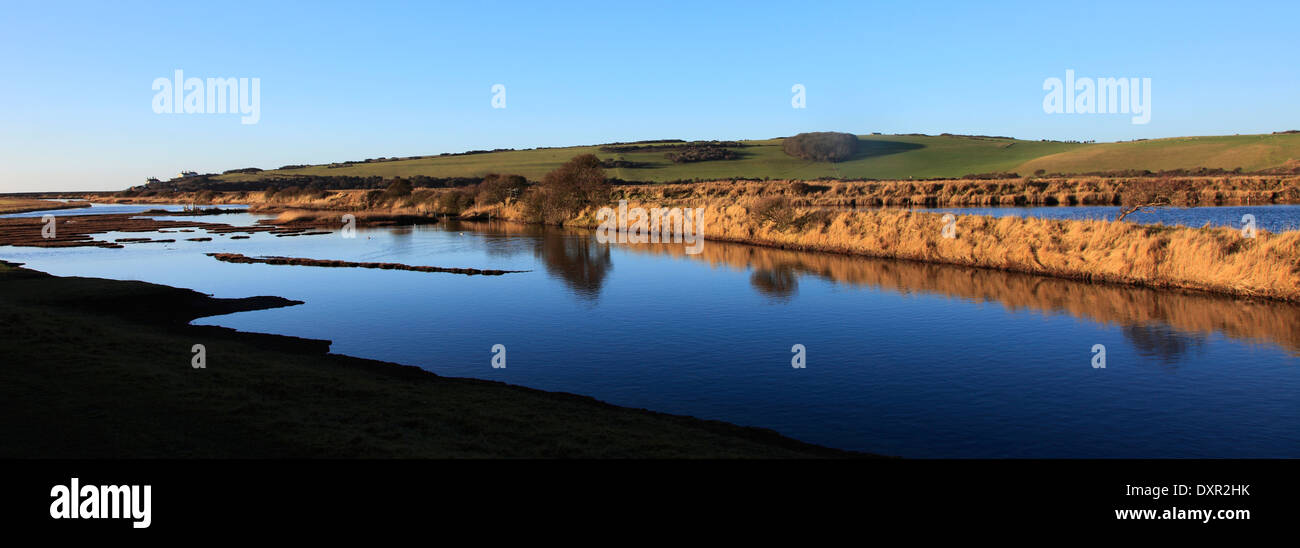River Cuckmere Haven, South Downs National Park, Seaford Head, Sussex ...