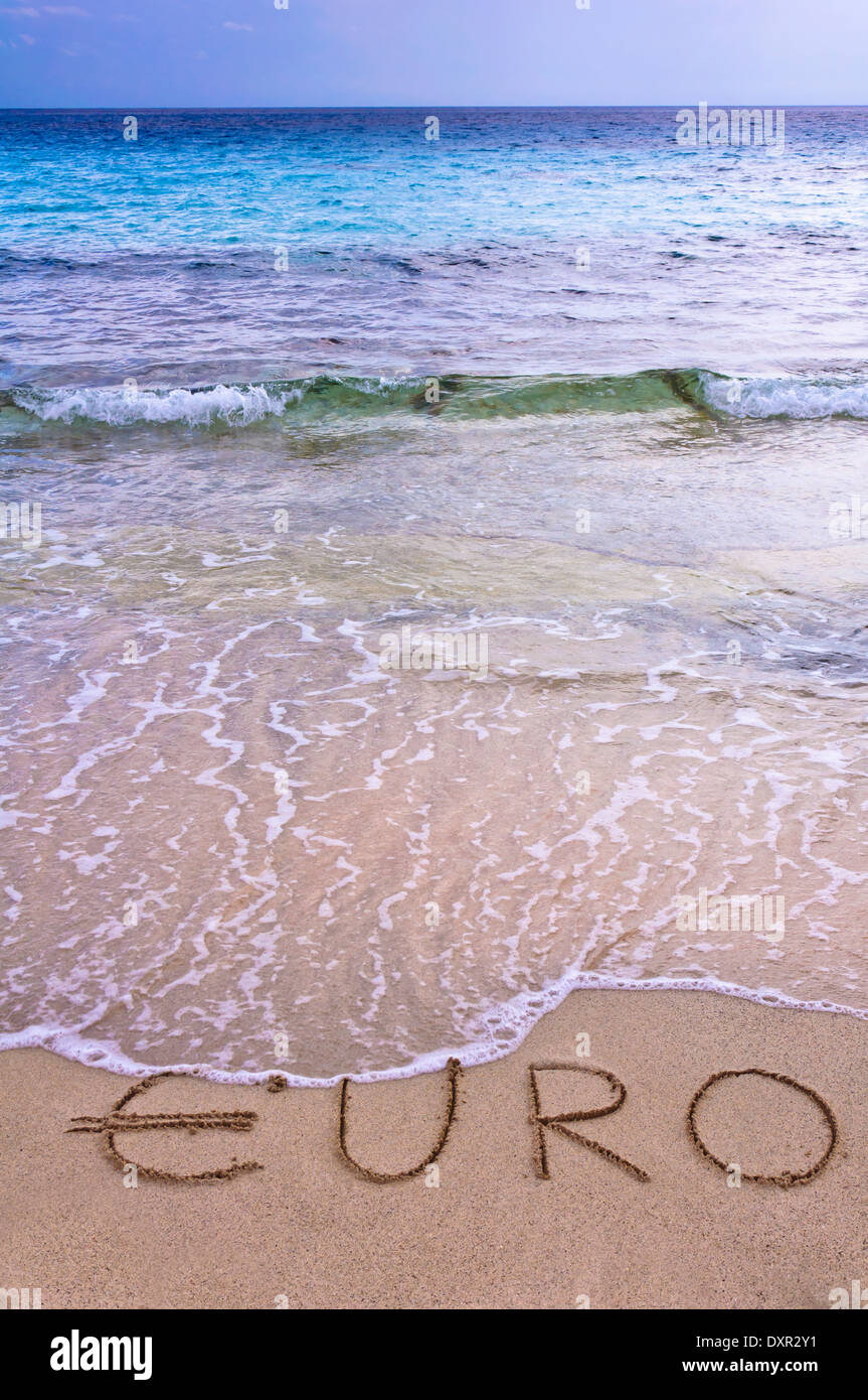 Euro font hi-res stock photography and images - Alamy