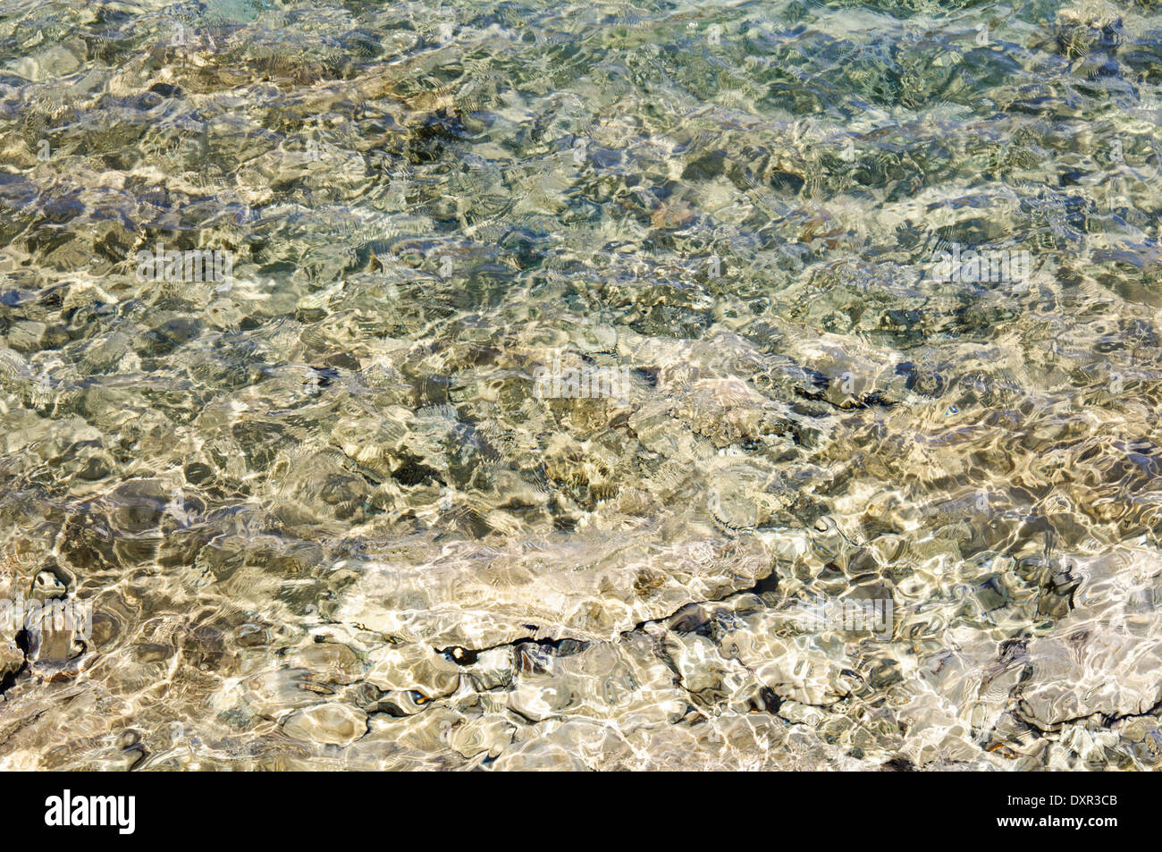 Green water background in Crete, Greece Stock Photo - Alamy