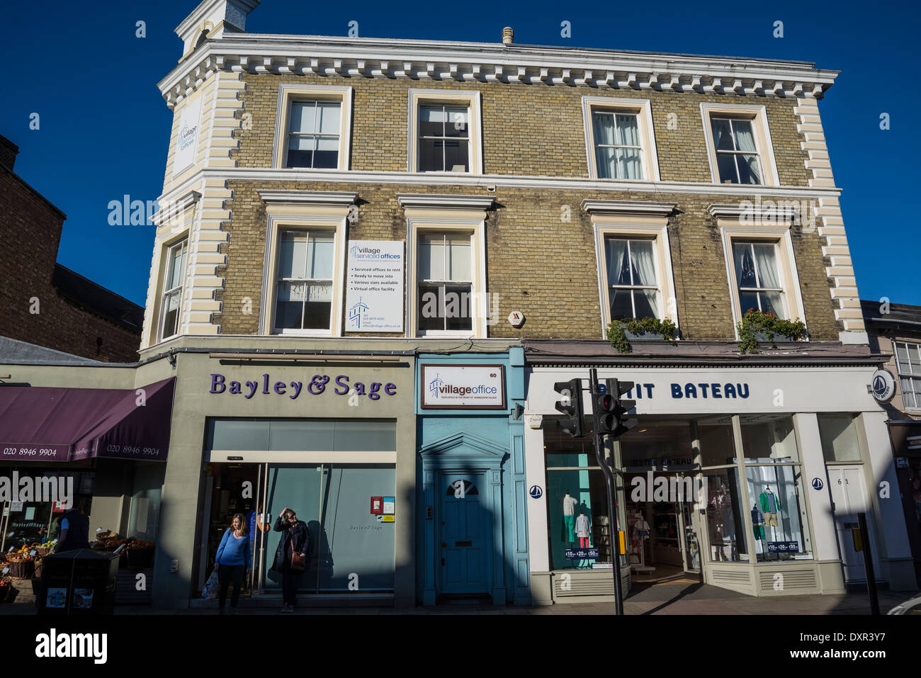 Shops on Wimbledon High Street, London, UK Stock Photo - Alamy
