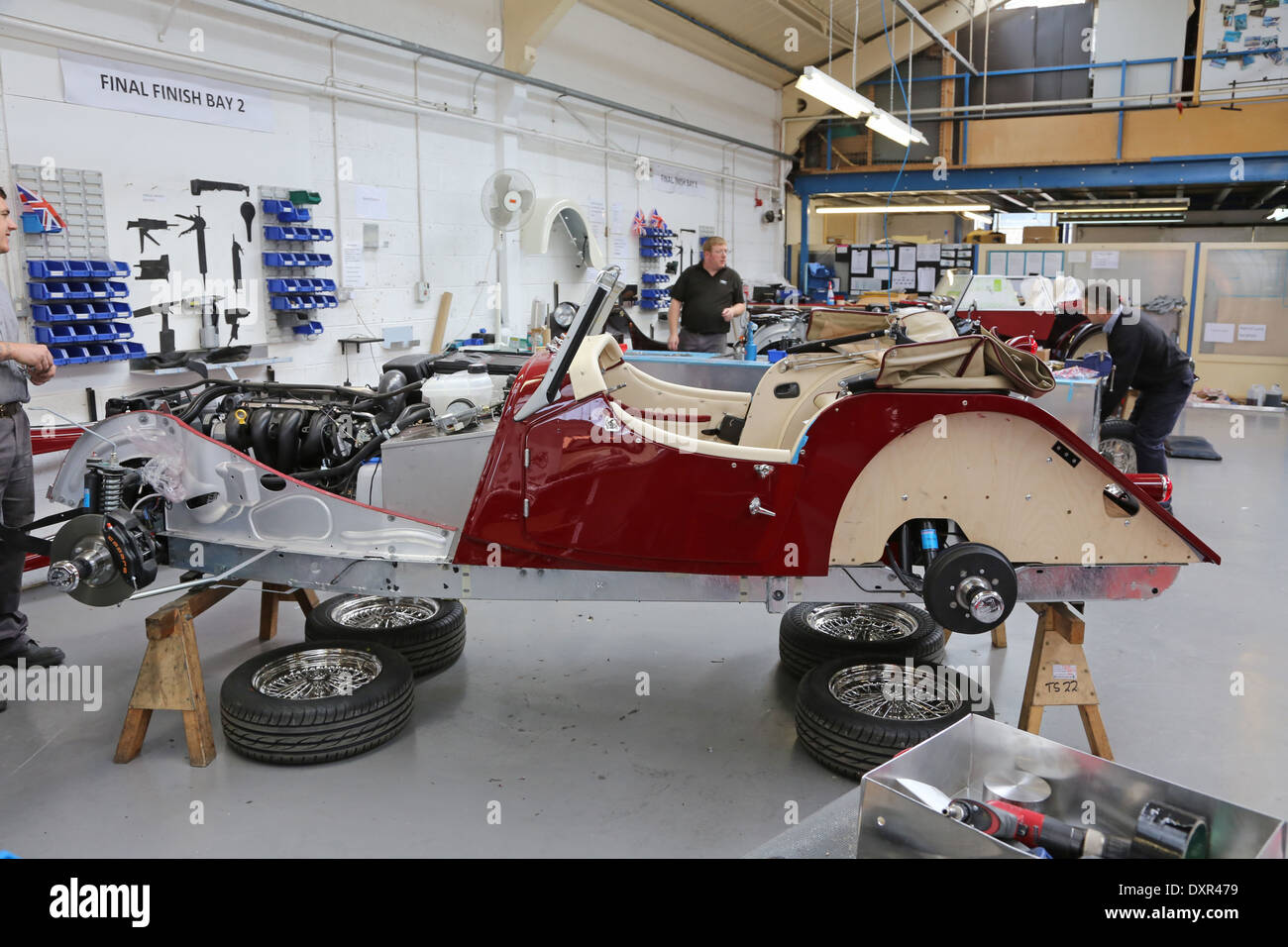 Morgan Motor Car factory producing a 4 wheel classic. Shot in September ...