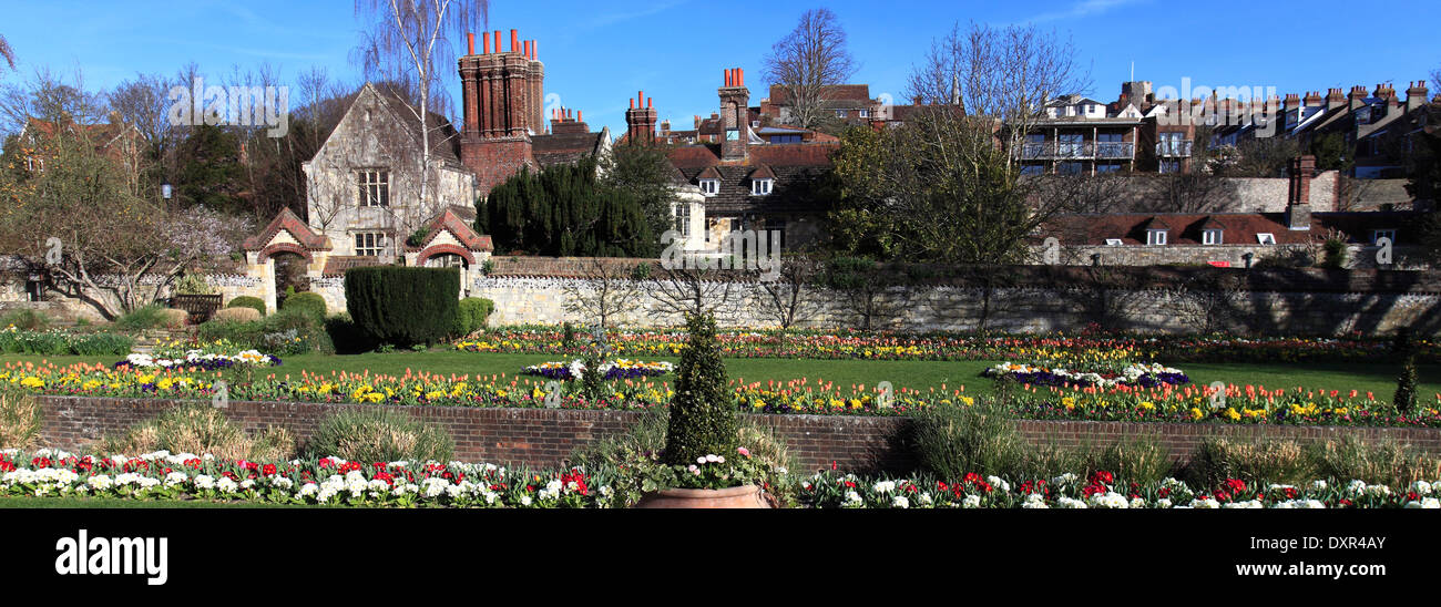 Southover Grange and gardens, Lewes town, Sussex County, England, UK ...