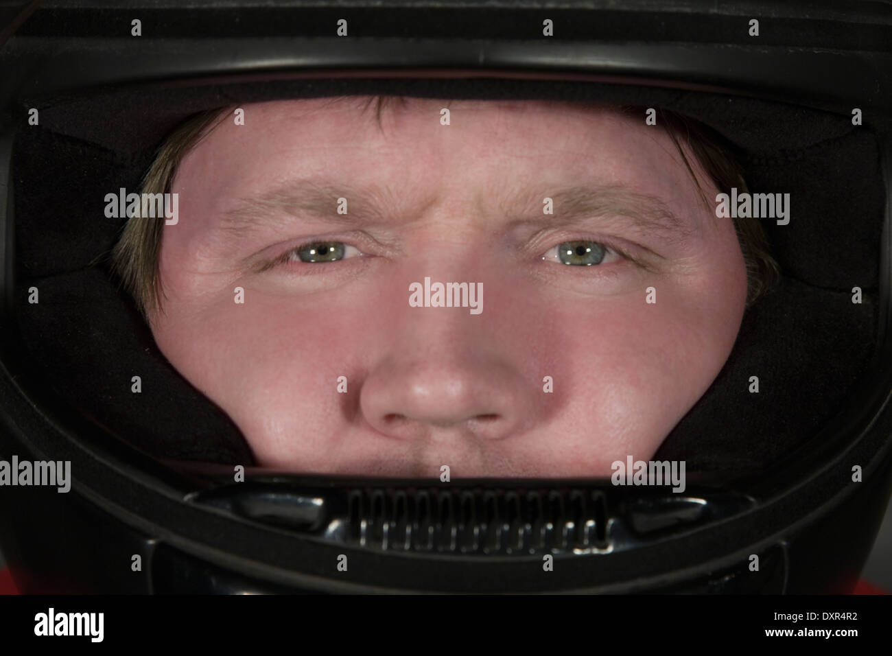 Open face helmet hi-res stock photography and images - Alamy