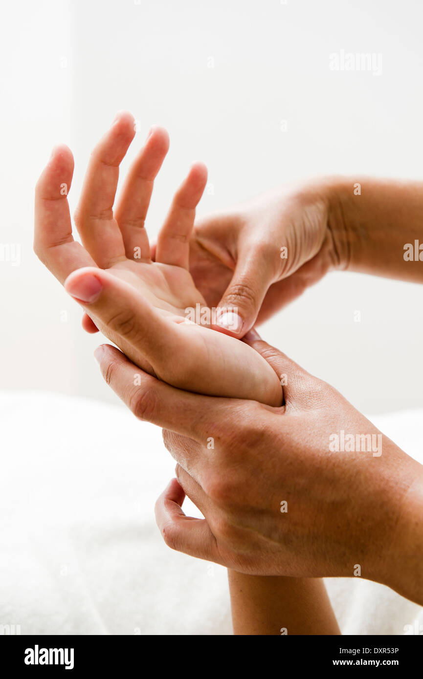 Hand at spa hi-res stock photography and images - Alamy