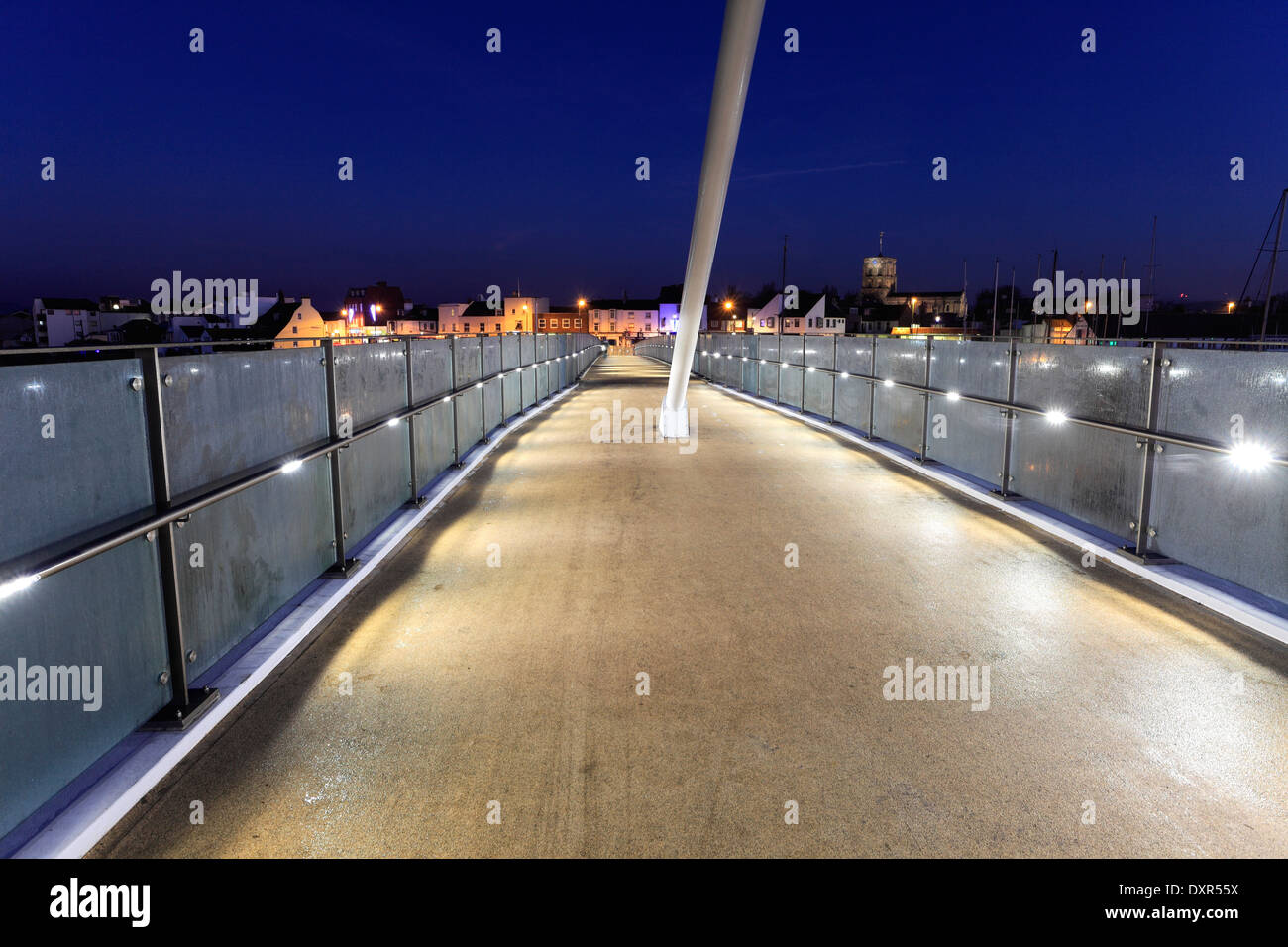 The Adur Ferry Bridge, footbridge, Shoreham-By-Sea town, Sussex County ...
