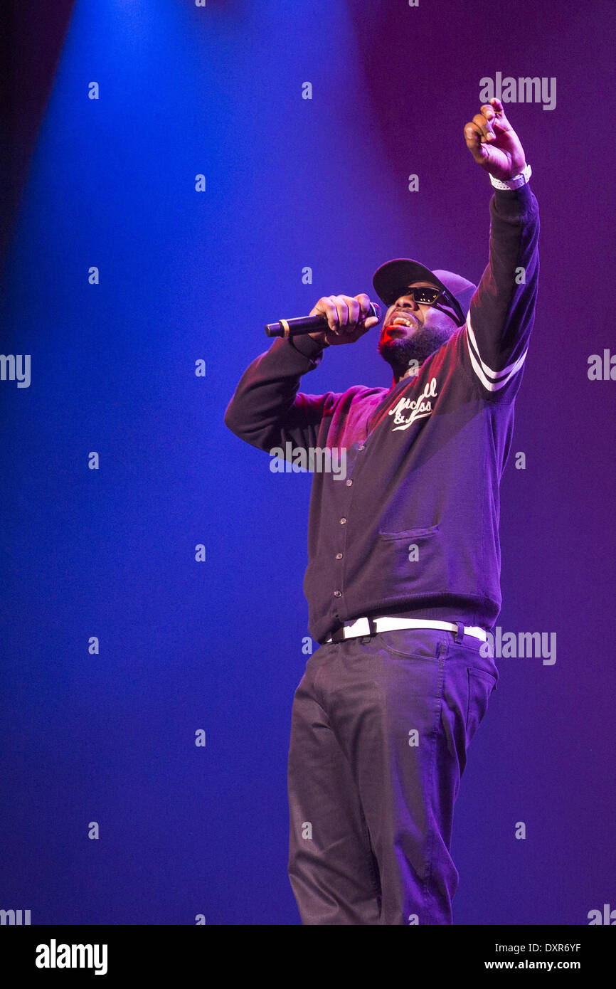 Hammond, Indiana, USA. 28th Mar, 2014. WANYE MORRIS of Boyz II Men ...