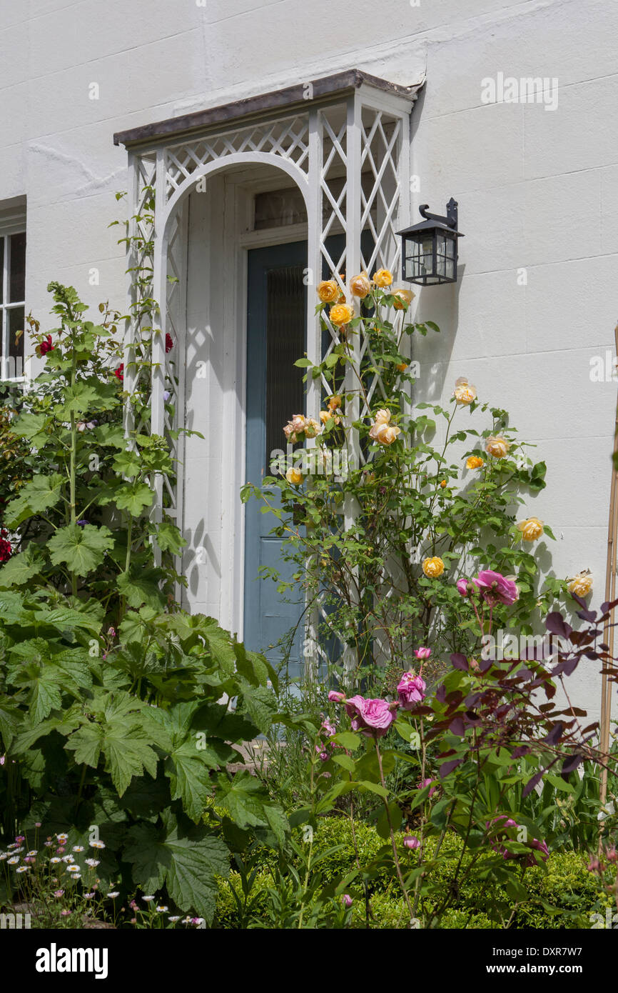 Old Cottage Door England Rose High Resolution Stock Photography and ...