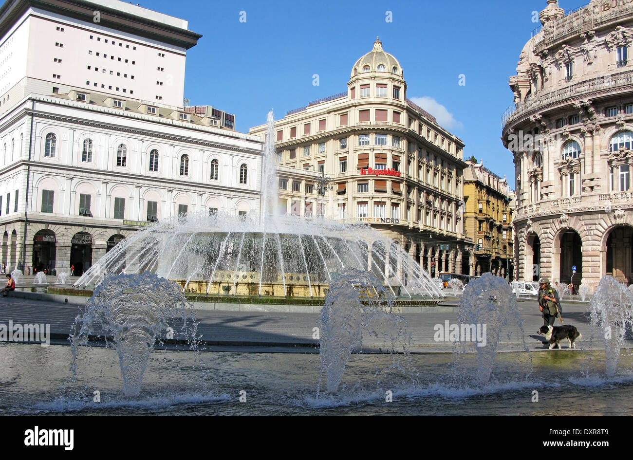 Piazza de ferrari main square genoa italy hi-res stock photography and ...