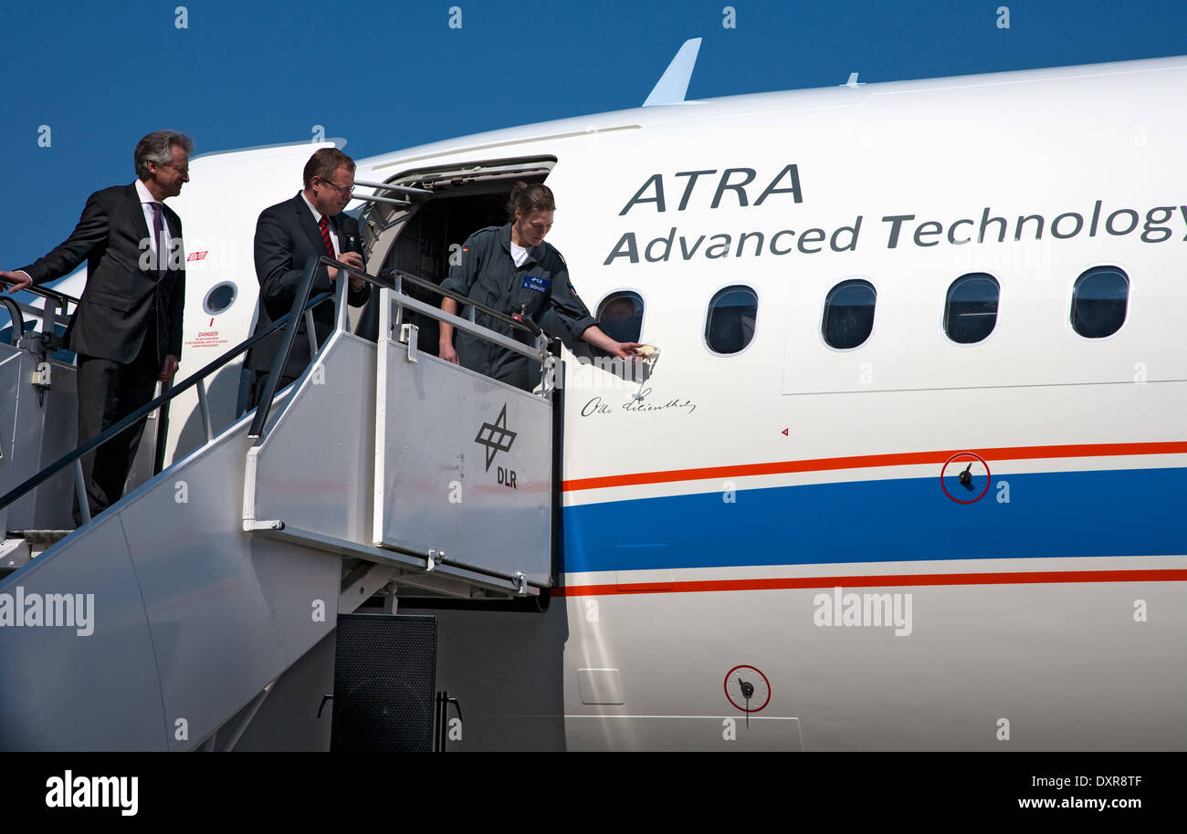 Braunschweig, Germany, Baptism DLR research aircraft ATRA Stock Photo ...