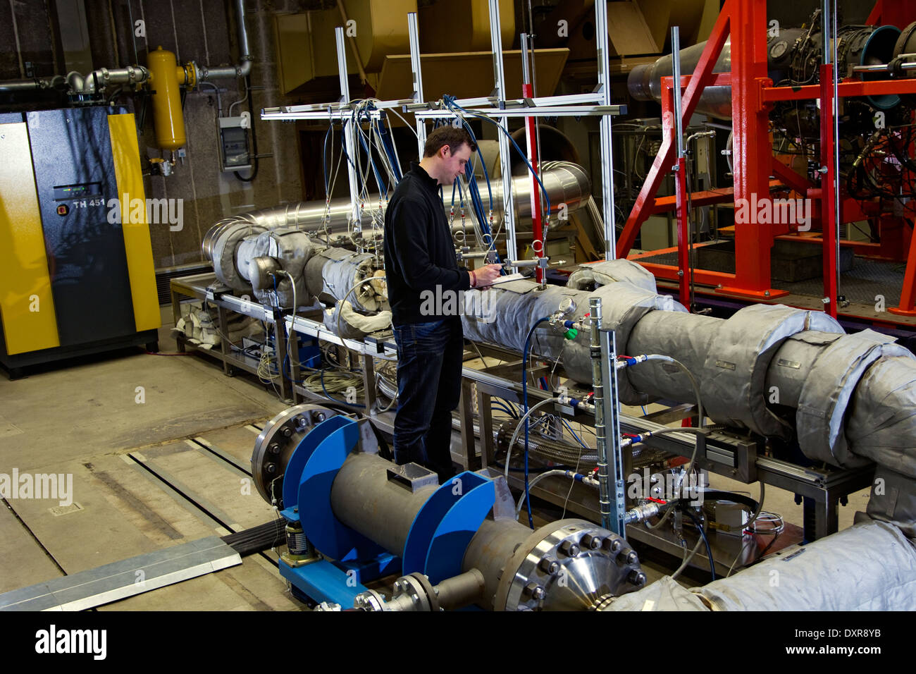 Berlin, Germany, HAS Hot acoustic test rig TU Berlin Stock Photo - Alamy