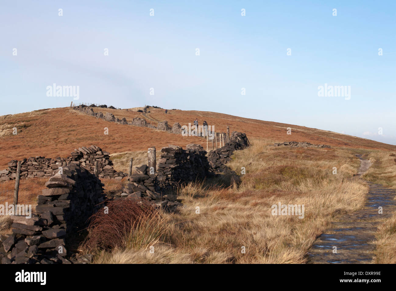 Cats Tor from the path to Shining Tor Cheshire Derbyshire Border ...