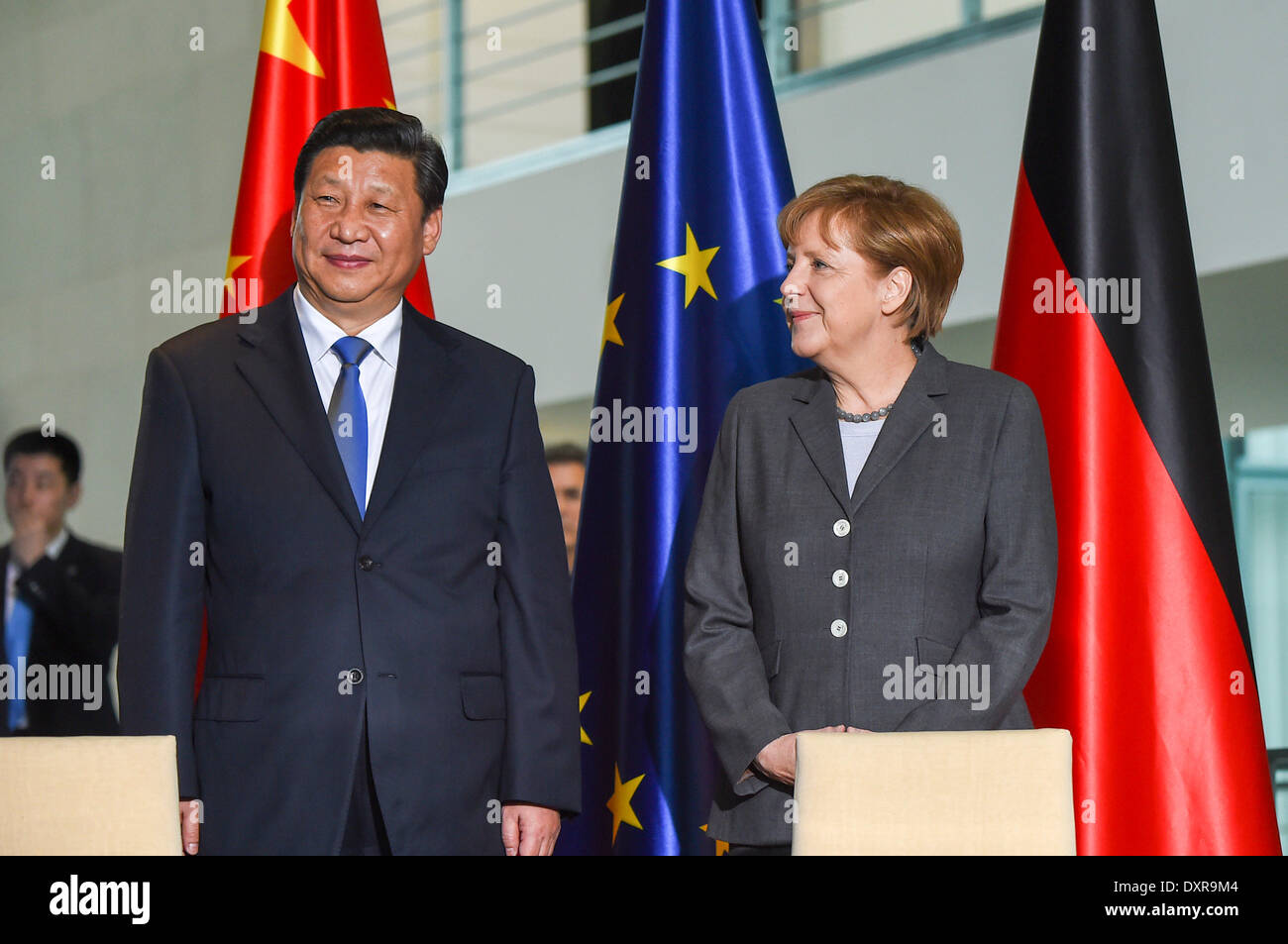 German Chancellor Angela Merkel Xi Jinping politician of the People's ...