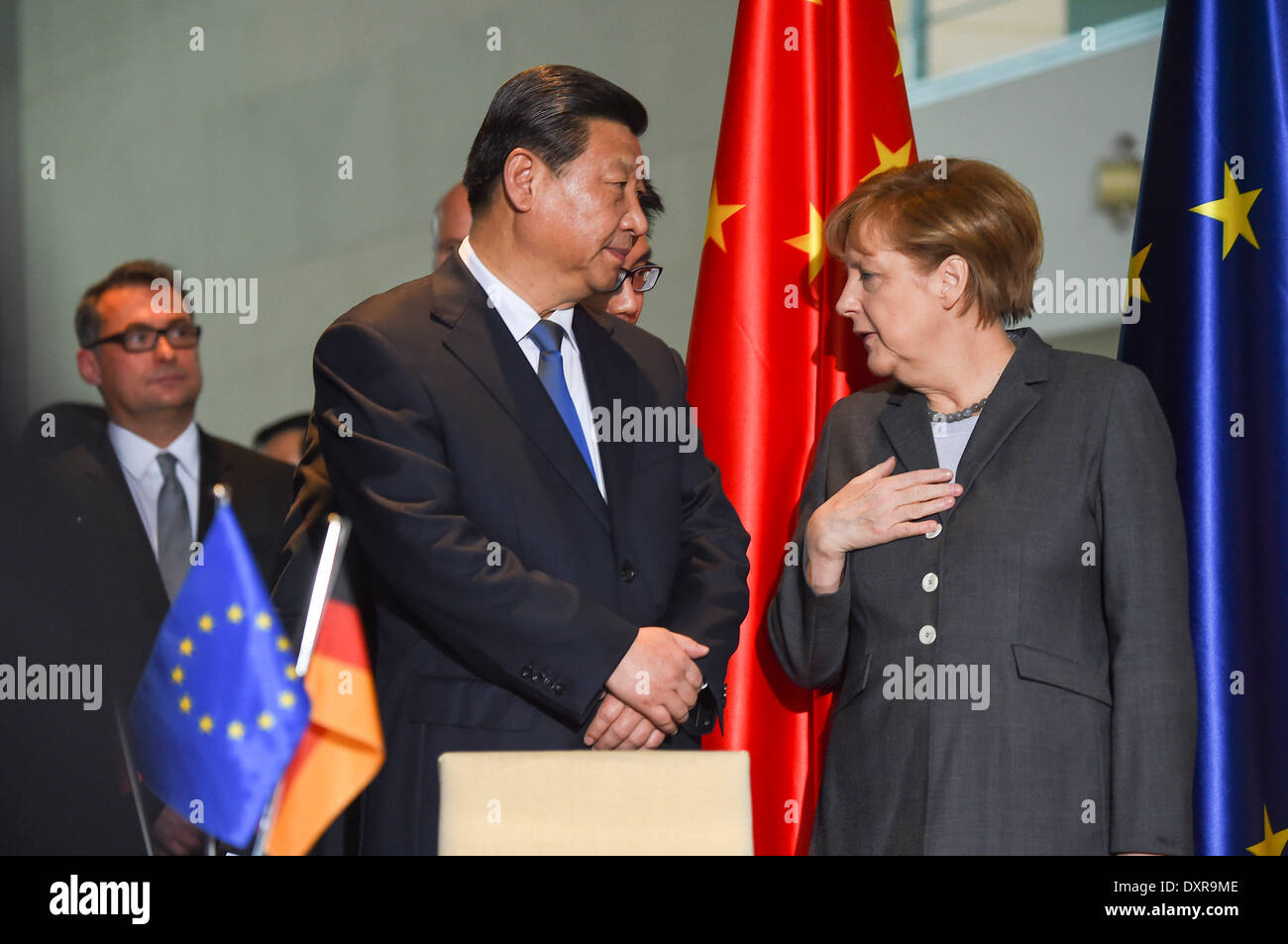 German Chancellor Angela Merkel Xi Jinping politician of the People's ...