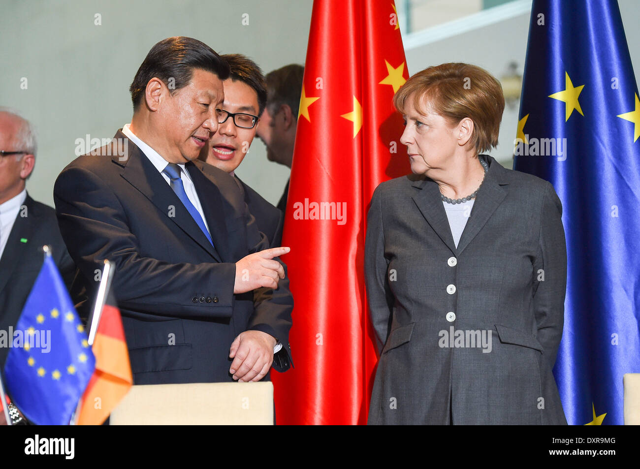 German Chancellor Angela Merkel Xi Jinping politician of the People's ...