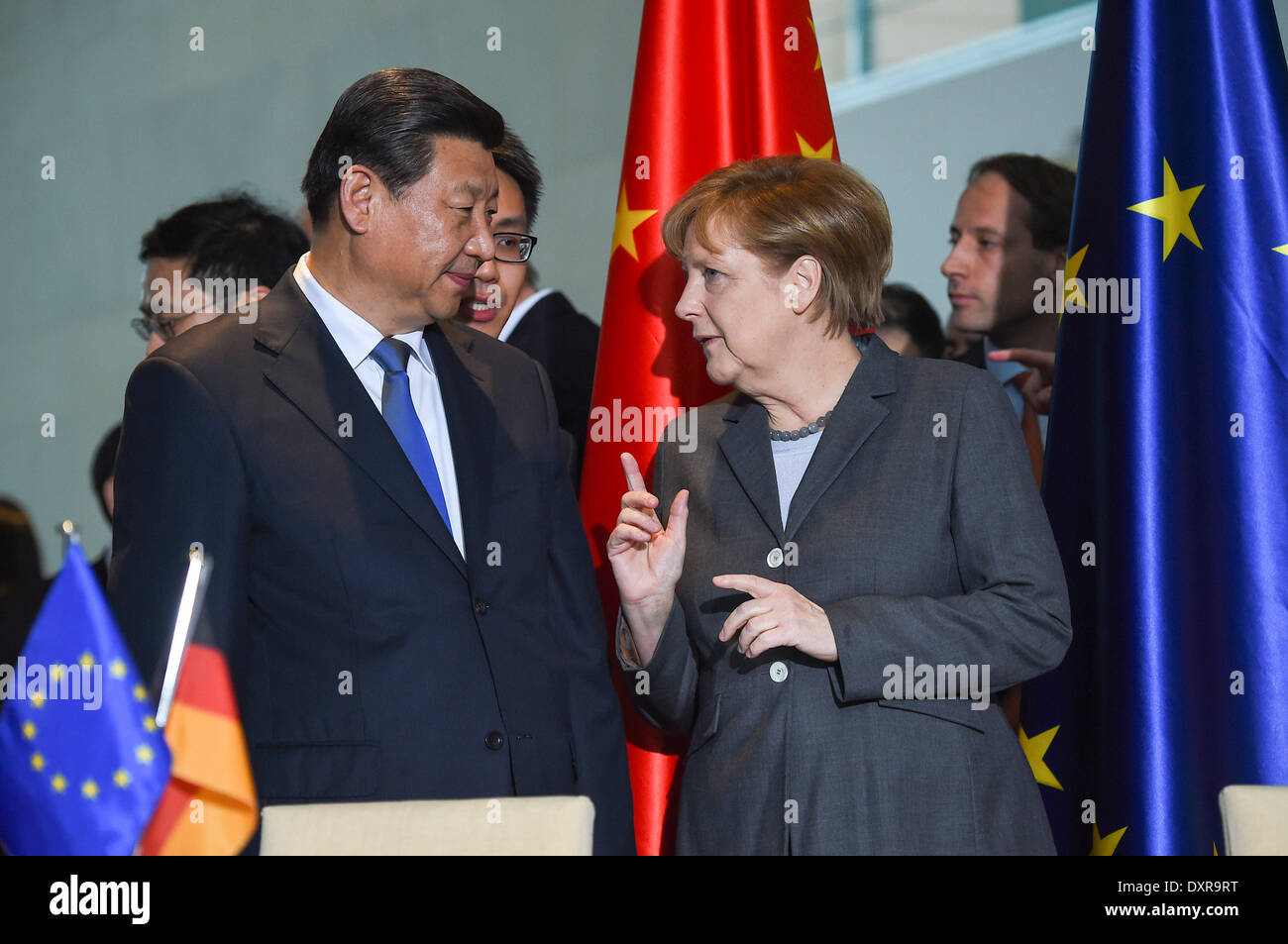 German Chancellor Angela Merkel Xi Jinping politician of the People's ...