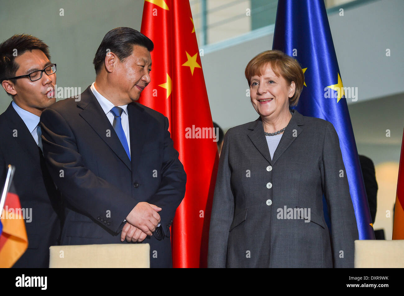 German Chancellor Angela Merkel Xi Jinping politician of the People's ...