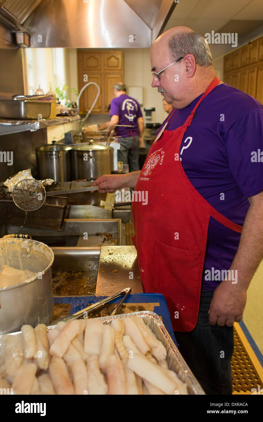 Friday Evening Fish Fry During Lent at Catholic Church Stock Photo - Alamy