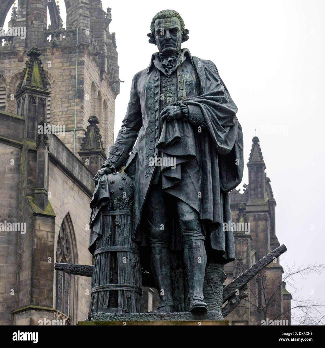 Statue of Adam Smith (1723-1790), Scottish philosopher and economist ...