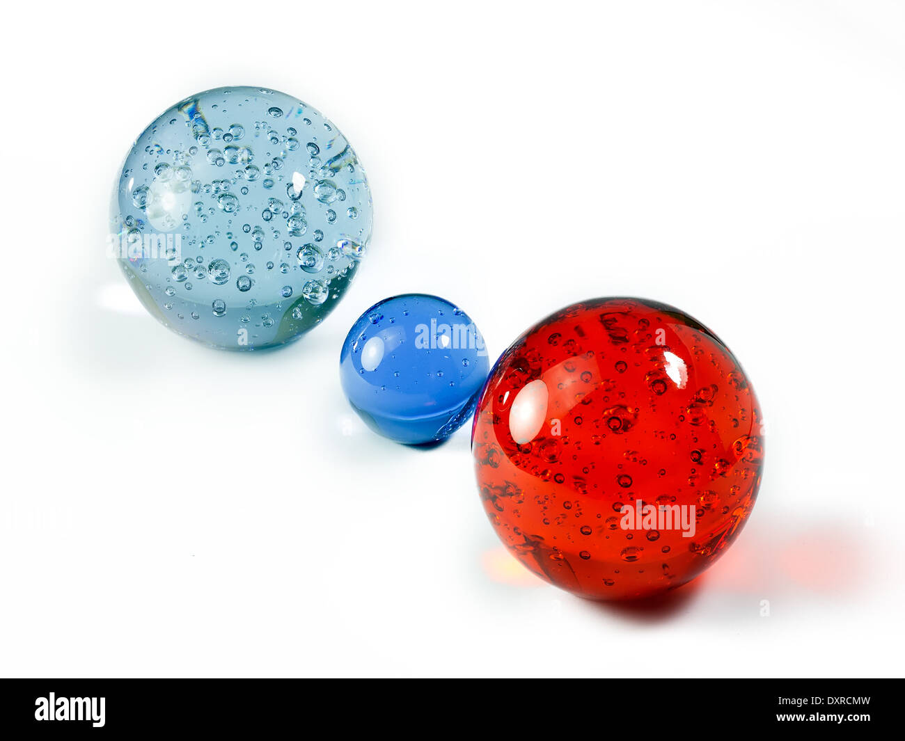 glass balls isolated on white background Stock Photo - Alamy