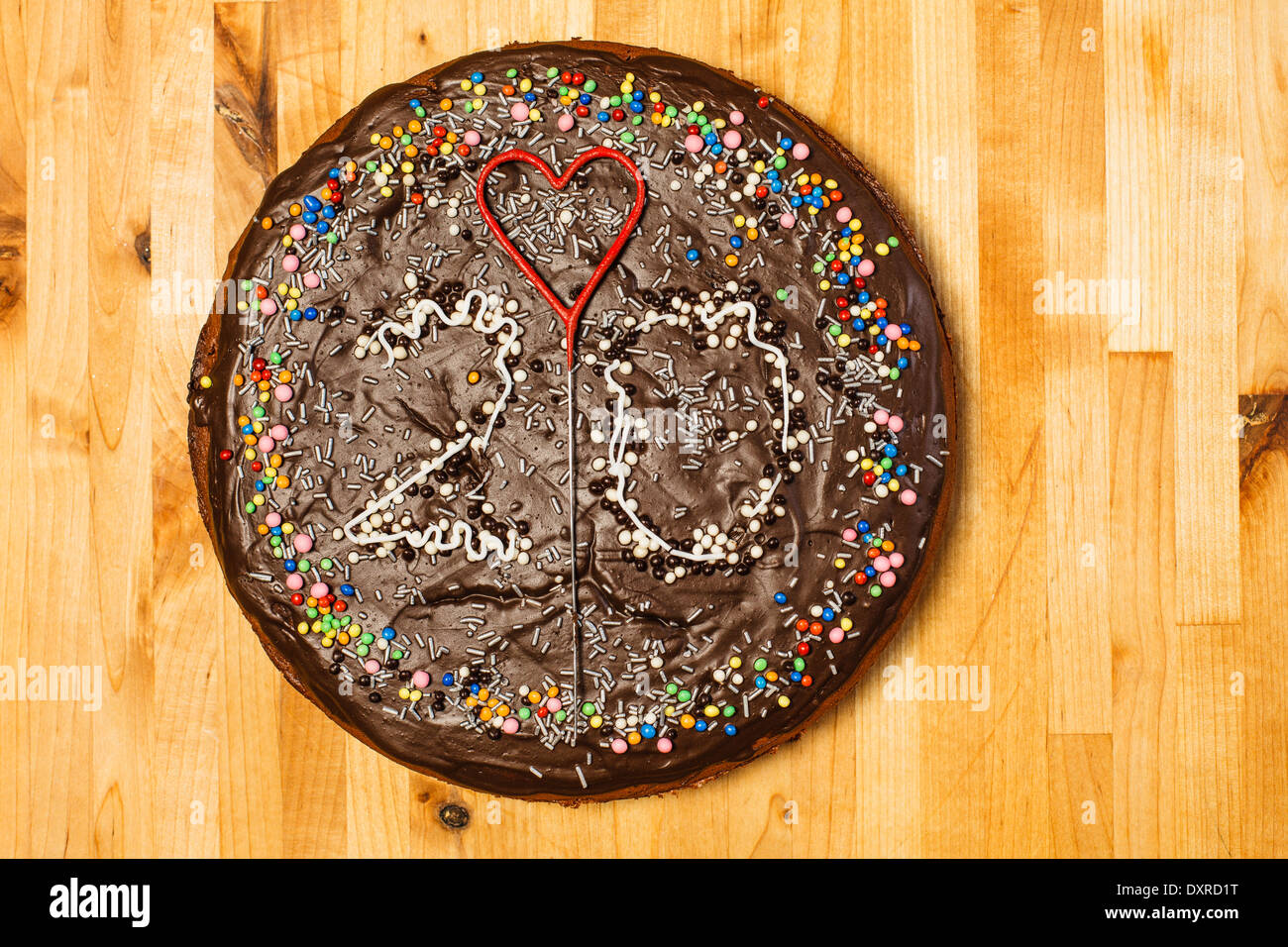 Birth day cake, 20 year anniversary Stock Photo - Alamy
