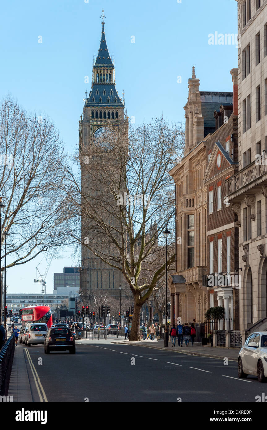 London Great George Street looking towards Parliament Square Stock ...