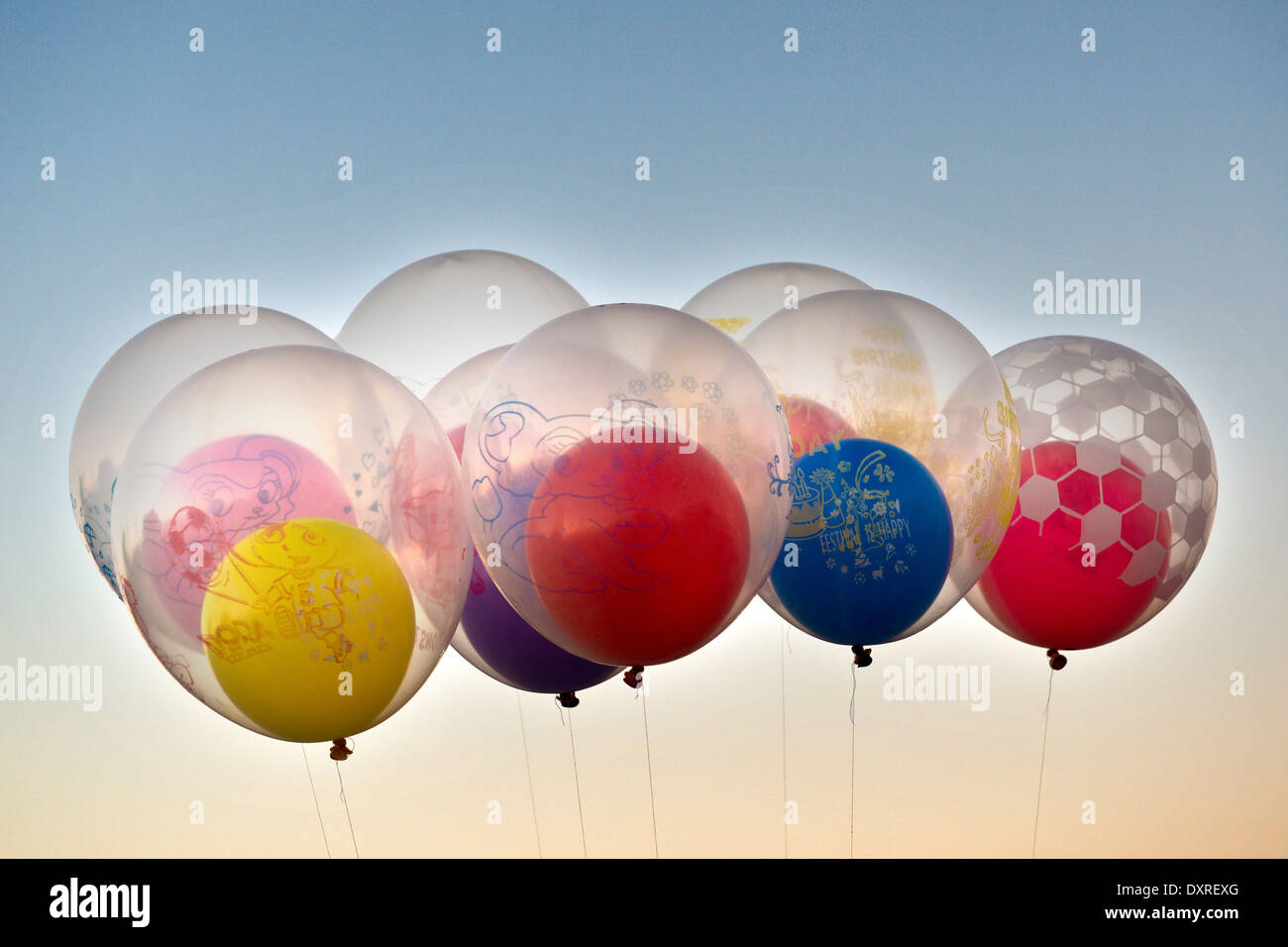 Myanmar, Kyaiktiyo, Golden Rock, Balloons Stock Photo - Alamy