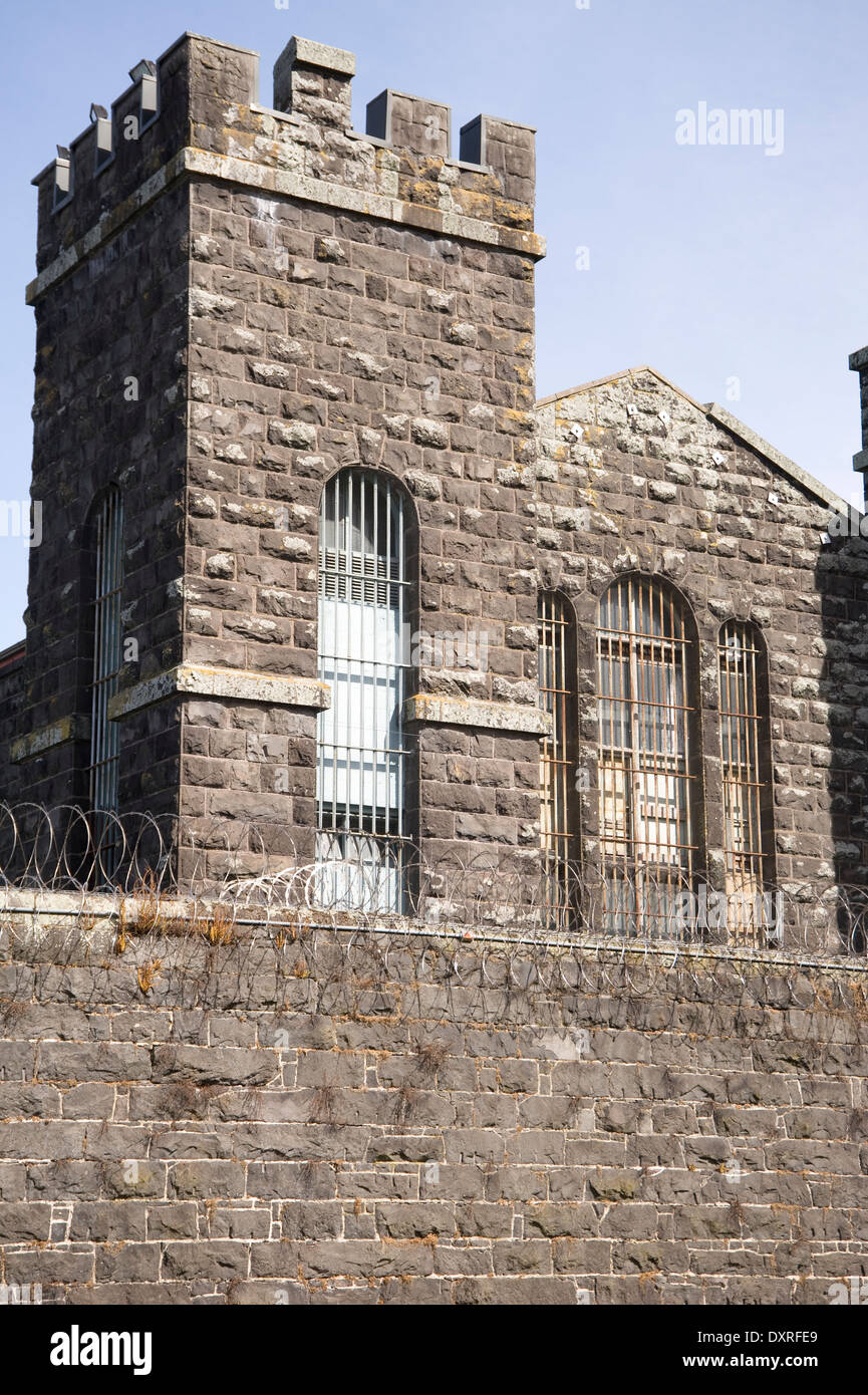 Old stone prison walls and windows at Mount Eden Prison Stock Photo - Alamy