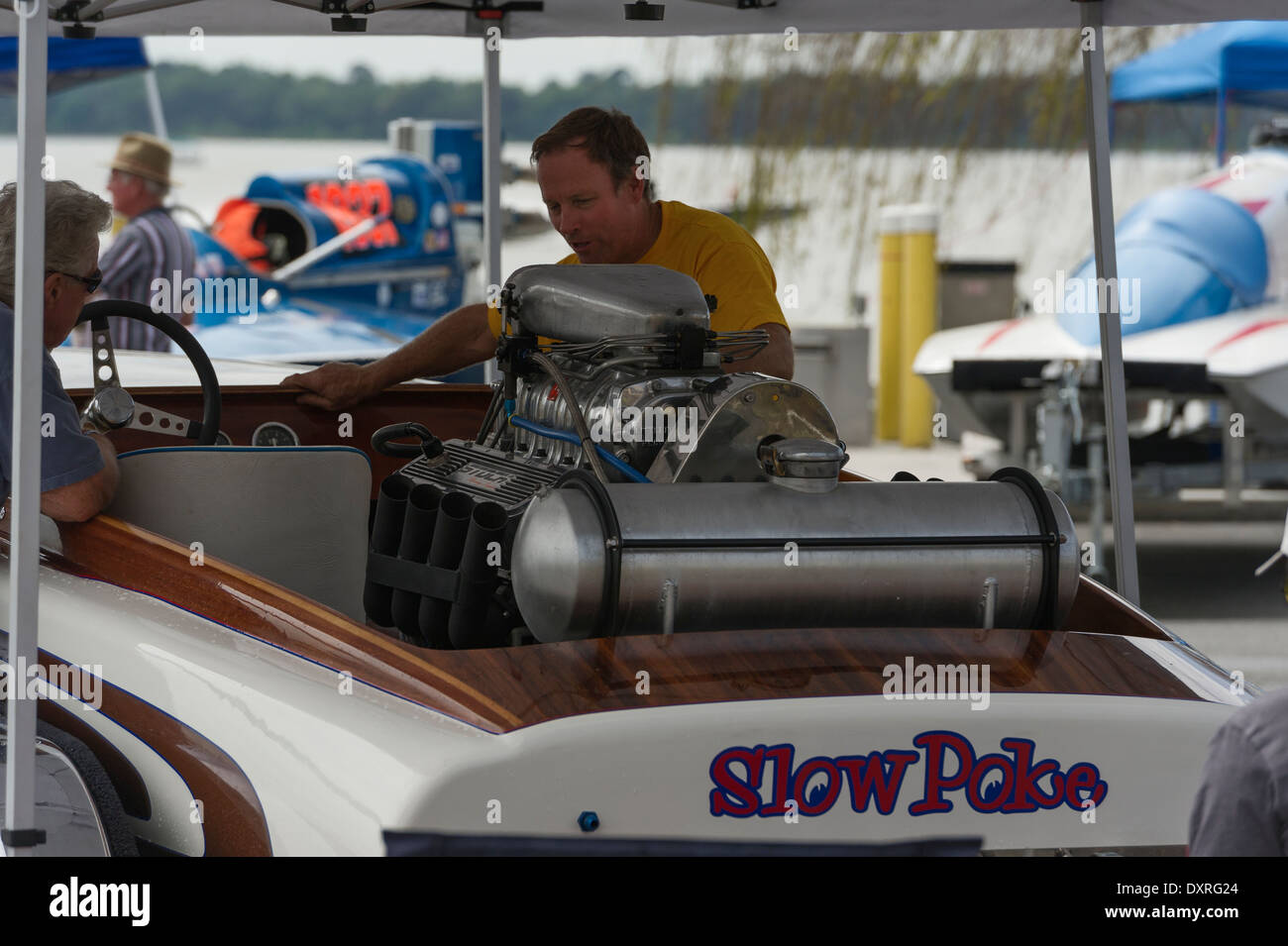 Classic Race boat Association at Tavares, Florida Stock Photo - Alamy