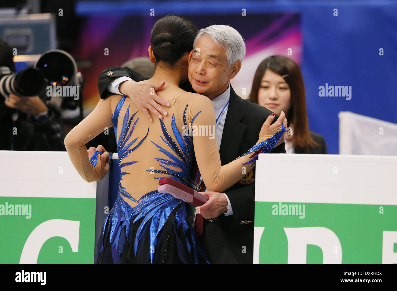 Saitama, Japan. 29th Mar, 2014. (L-R) Mao Asada (JPN), Nobuo Sato ...