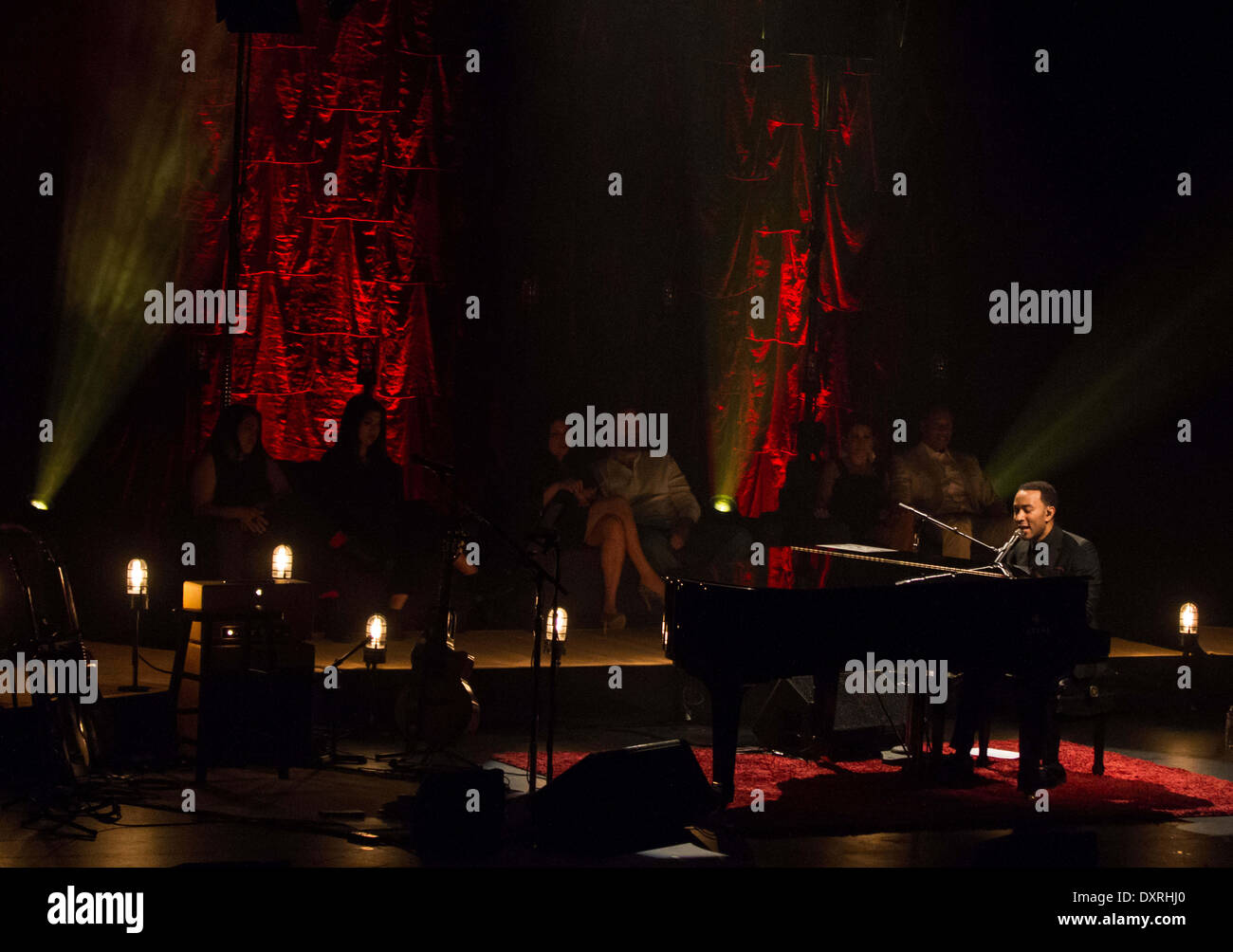 Modesto, CA, USA. 29th Mar, 2014. John Legend performs at the Gallo ...