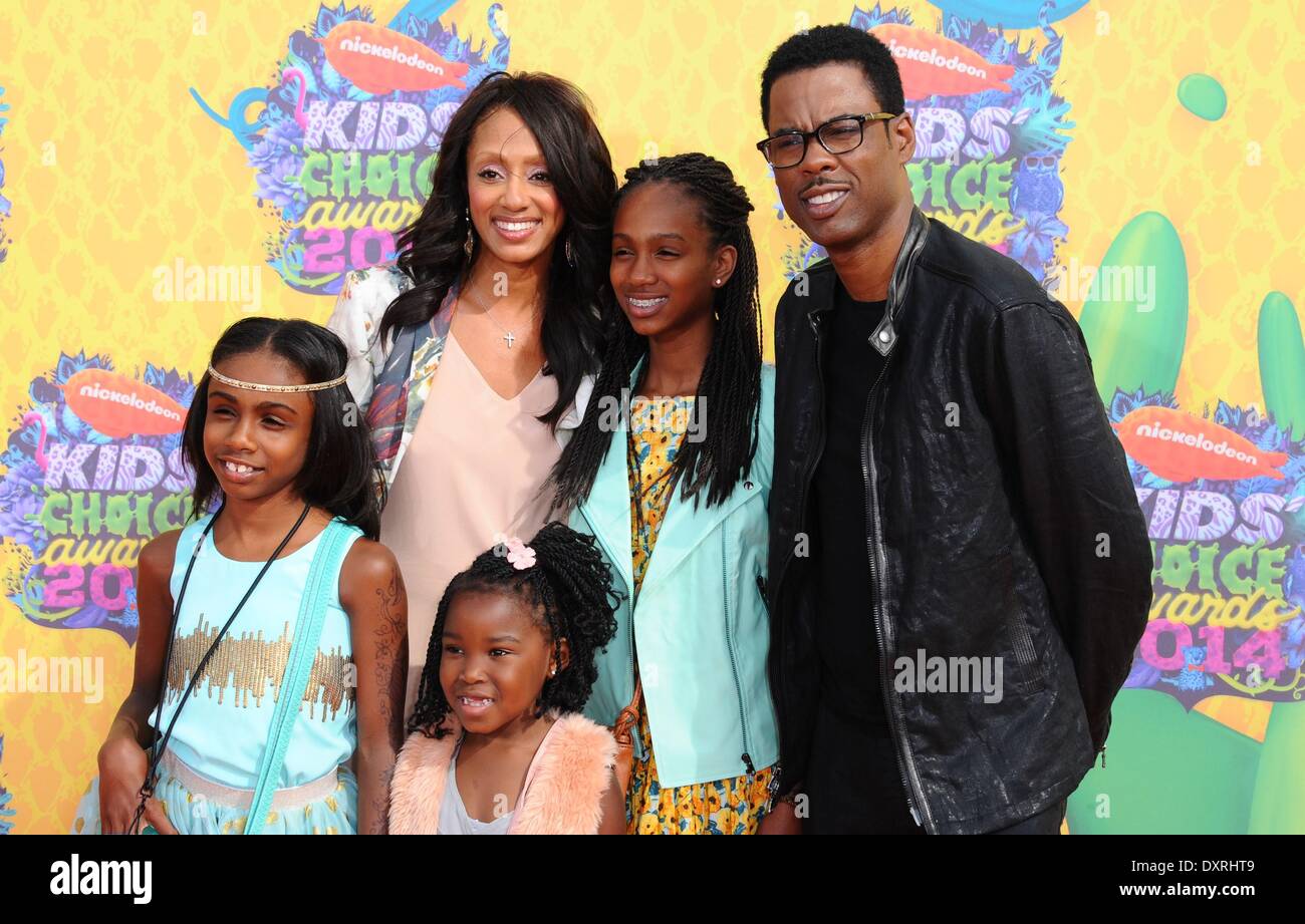 Los Angeles, CA, USA. 29th Mar, 2014. Chris Rock, Family at arrivals ...