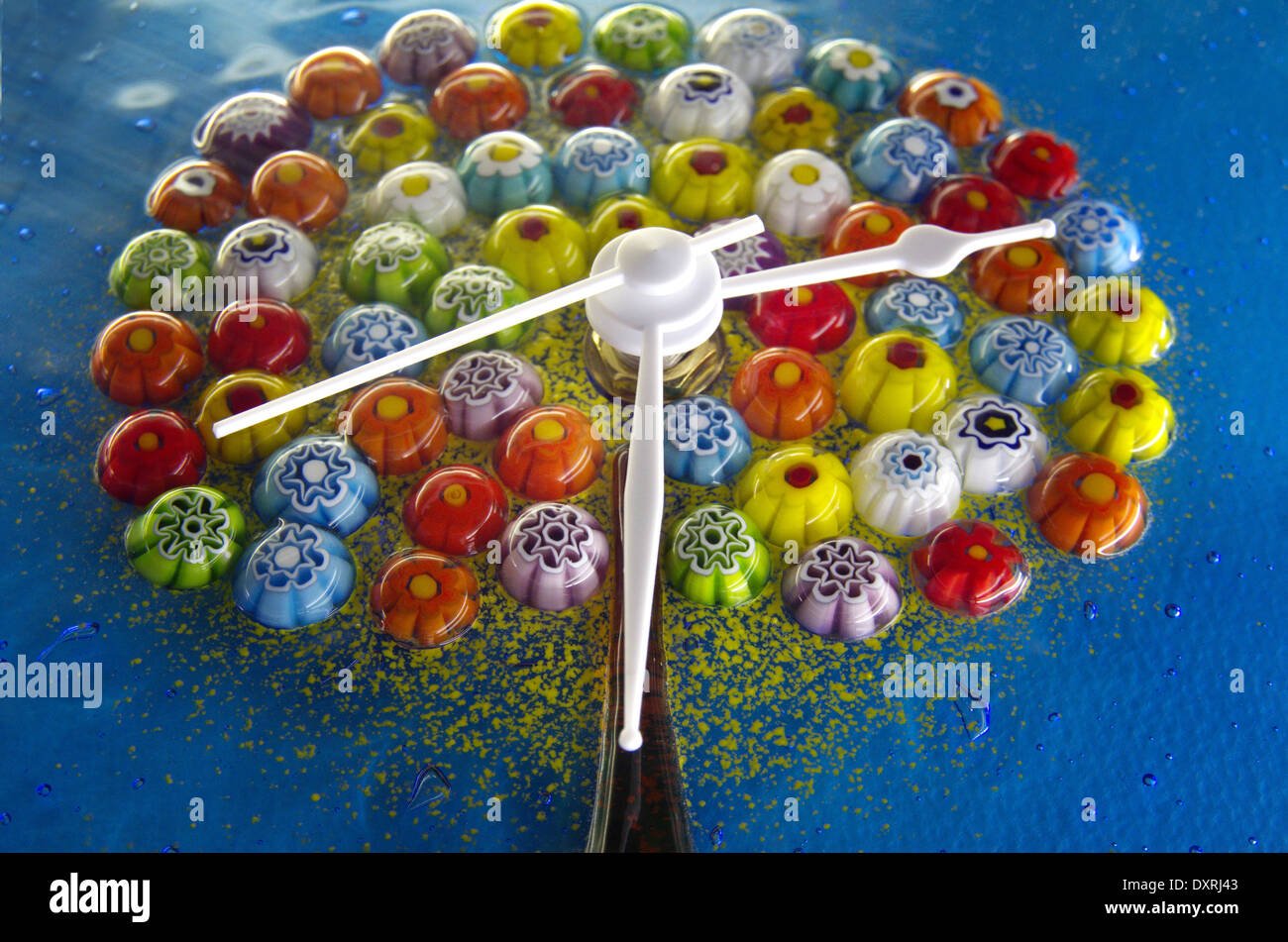 Hand made and hand painted murano glass watch Stock Photo - Alamy