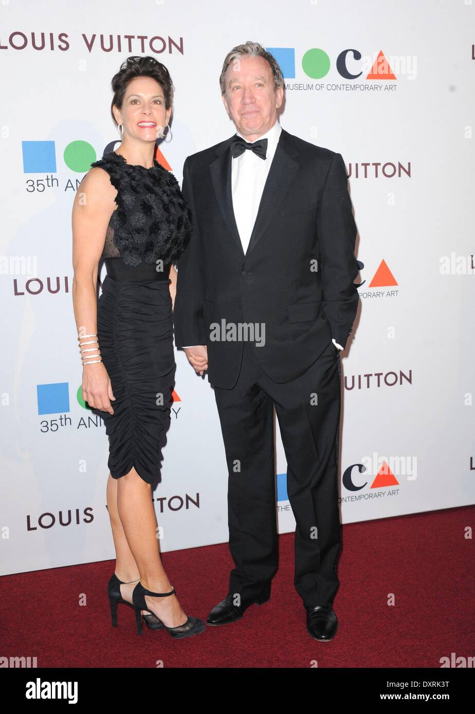 Jane Hajduk, Tim Allen at arrivals for MOCA’s 35th Anniversary Gala ...