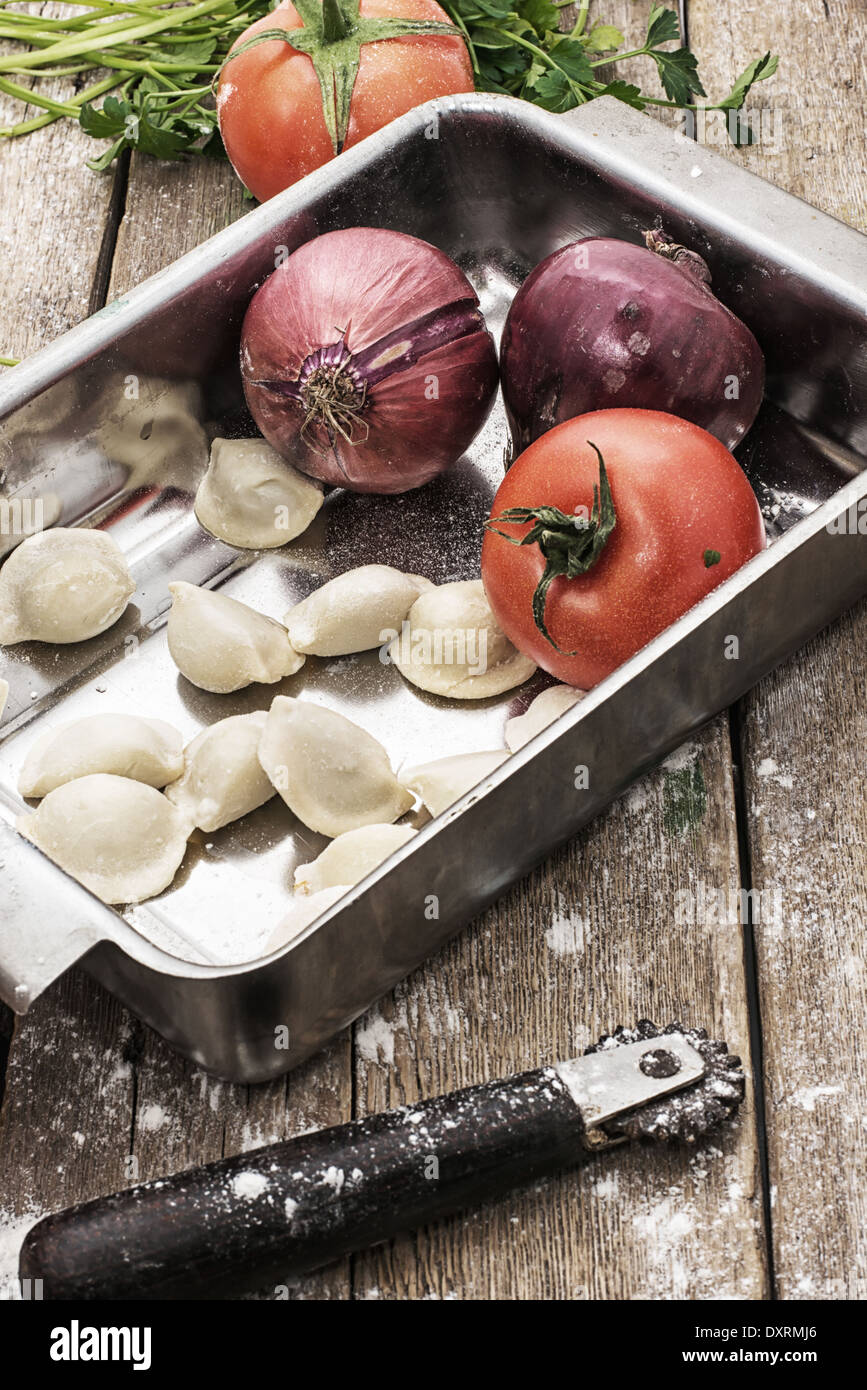 process of making ravioli at home Stock Photo - Alamy