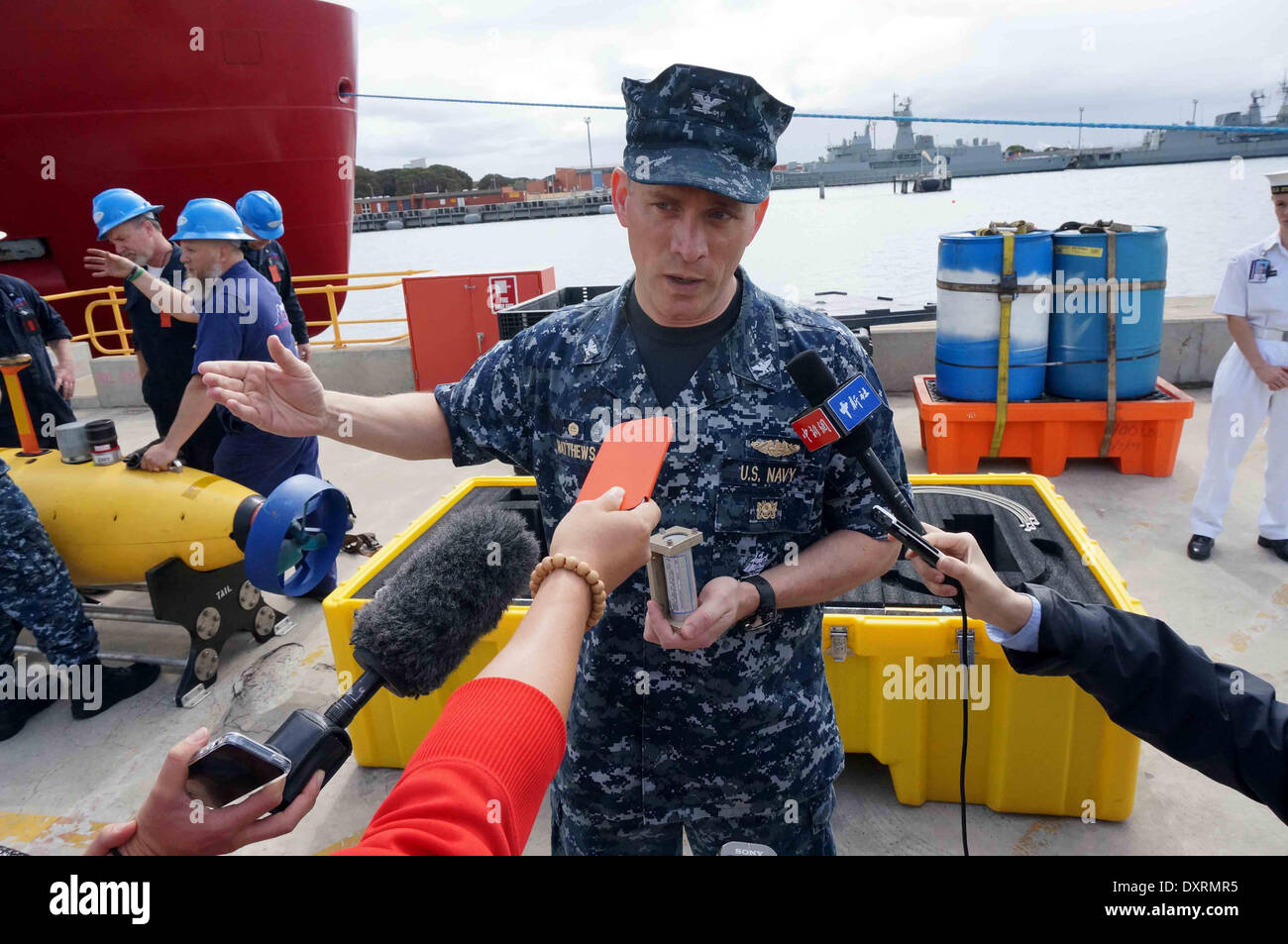 Perth, Australia . 30th Mar, 2014. U.S. Navy director of ocean ...