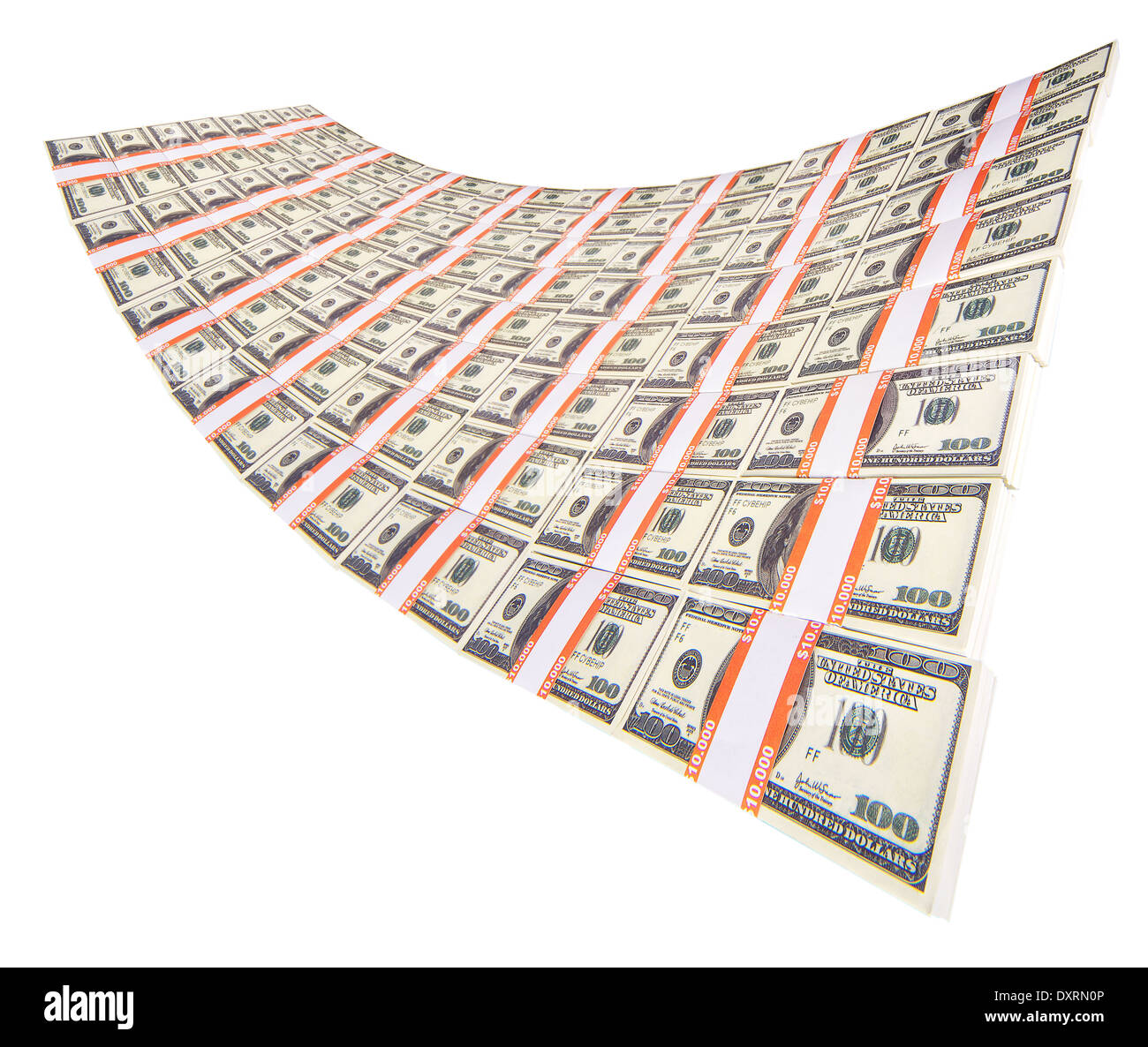 stack of dollars Stock Photo - Alamy