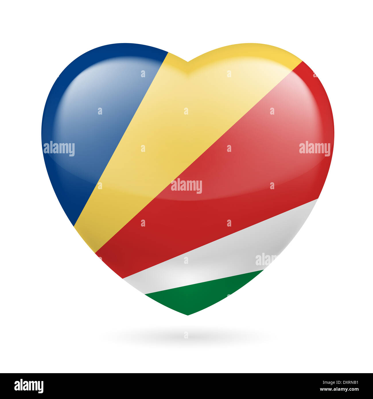 Seychelles flag official colors Cut Out Stock Images & Pictures - Alamy