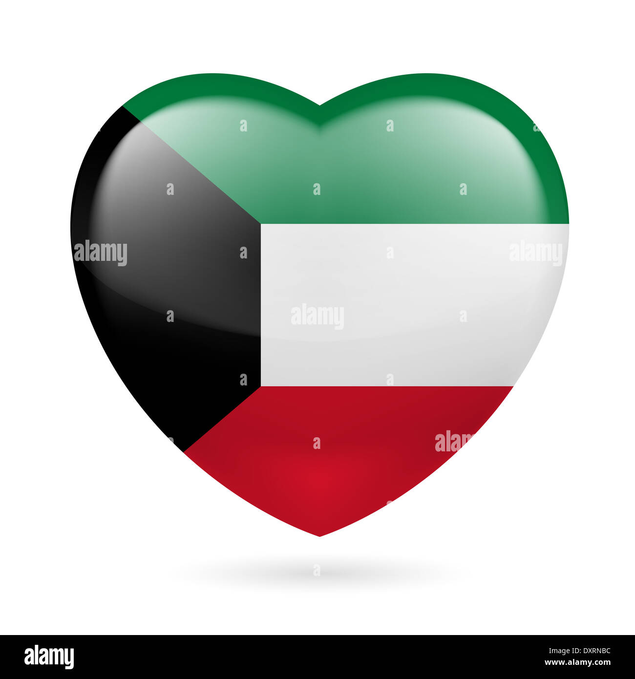 Love kuwait symbol heart flag hi-res stock photography and images - Alamy