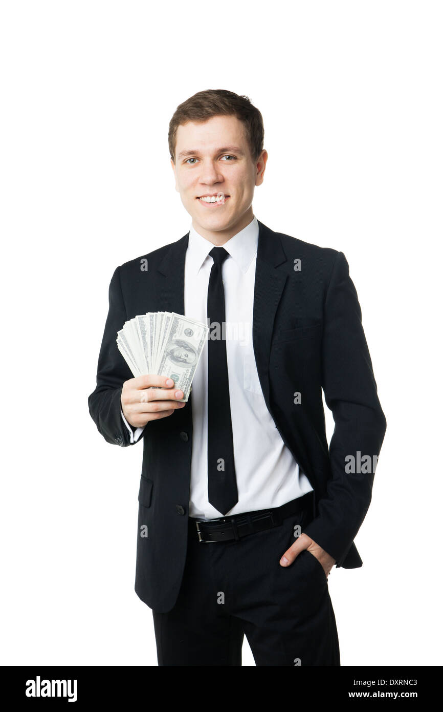 Young businessman dollar banknotes hi-res stock photography and images ...