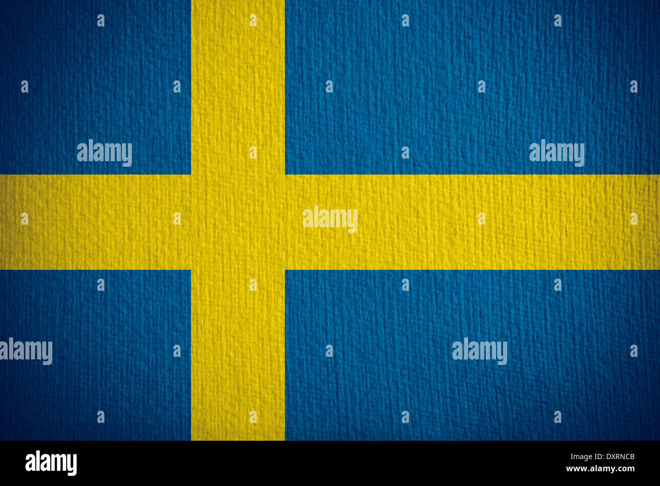 flag of Sweden or Swedish banner on paper background Stock Photo - Alamy