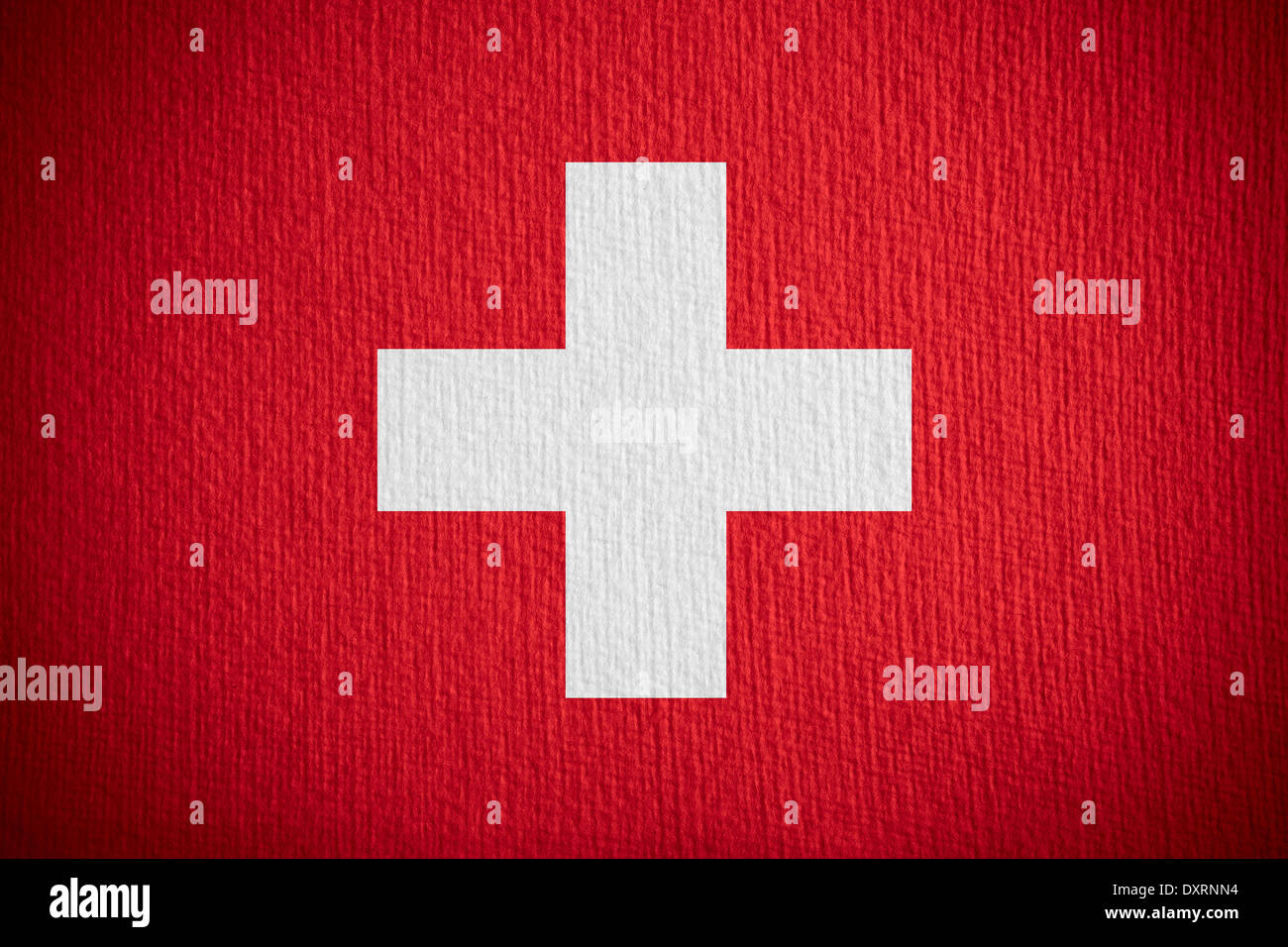 flag of Switzerland or Swiss banner on paper background Stock Photo - Alamy