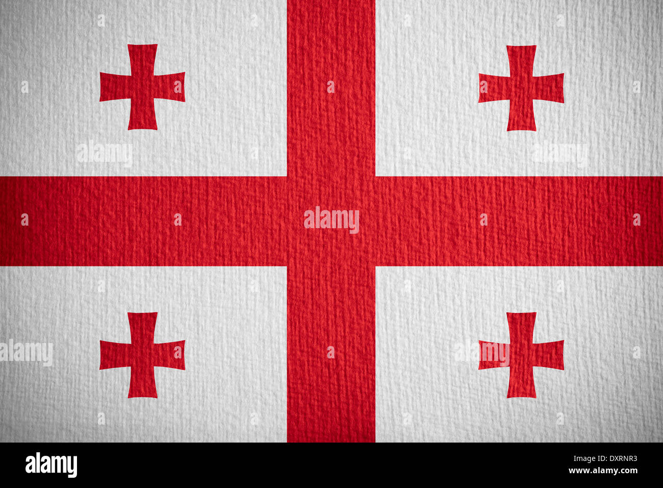flag of Georgia or Georgian banner on paper background Stock Photo - Alamy