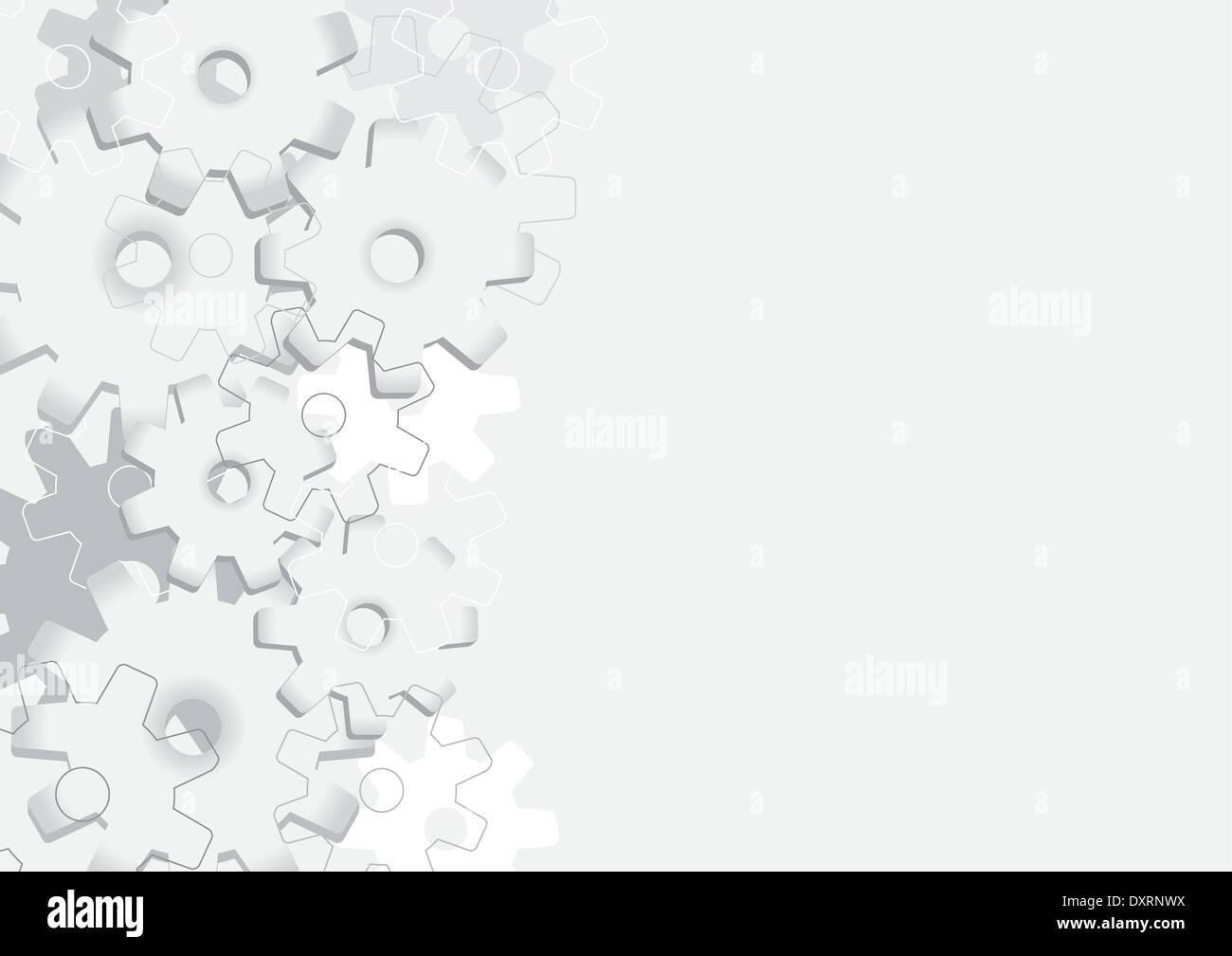 abstract gray background with gears and their silhouettes Stock Photo ...