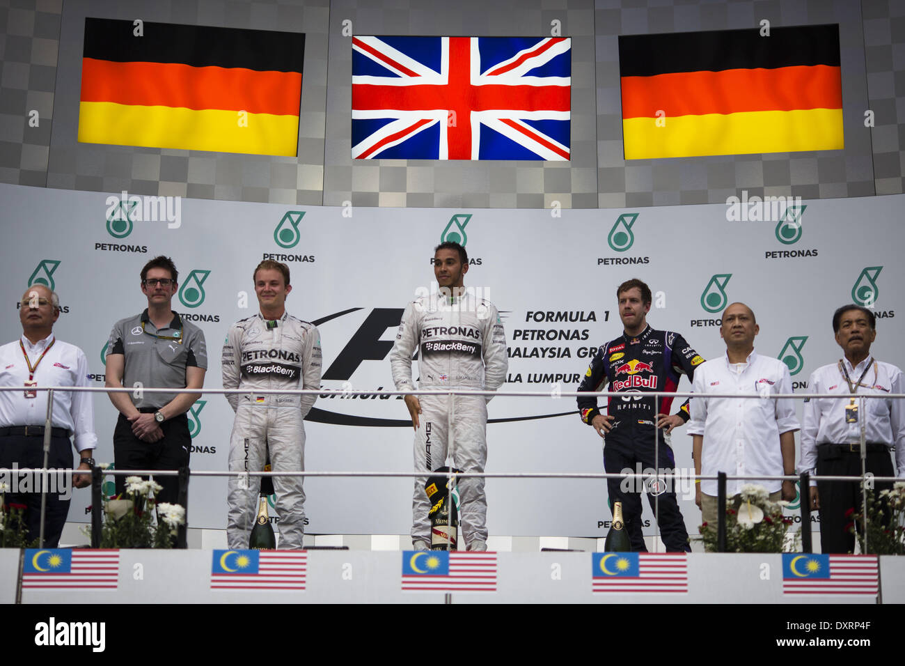 Sepang, Malaysia. 30th Mar, 2014. (left to right) NICO ROSBERG of ...
