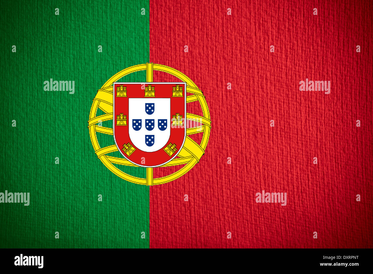 flag of Portugal or Portuguese banner on paper background Stock Photo ...