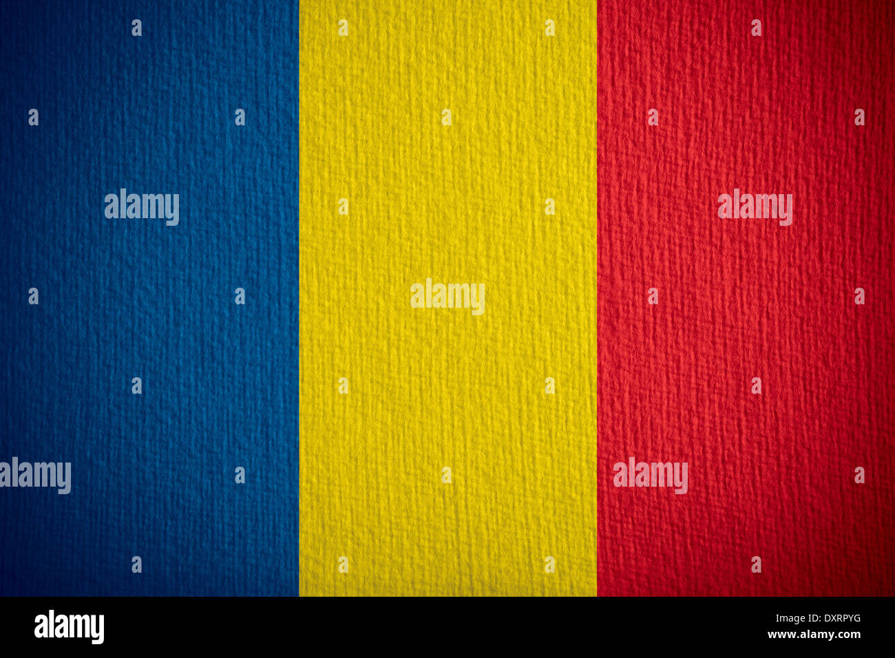 flag of Romania or Romanian banner on paper background Stock Photo - Alamy