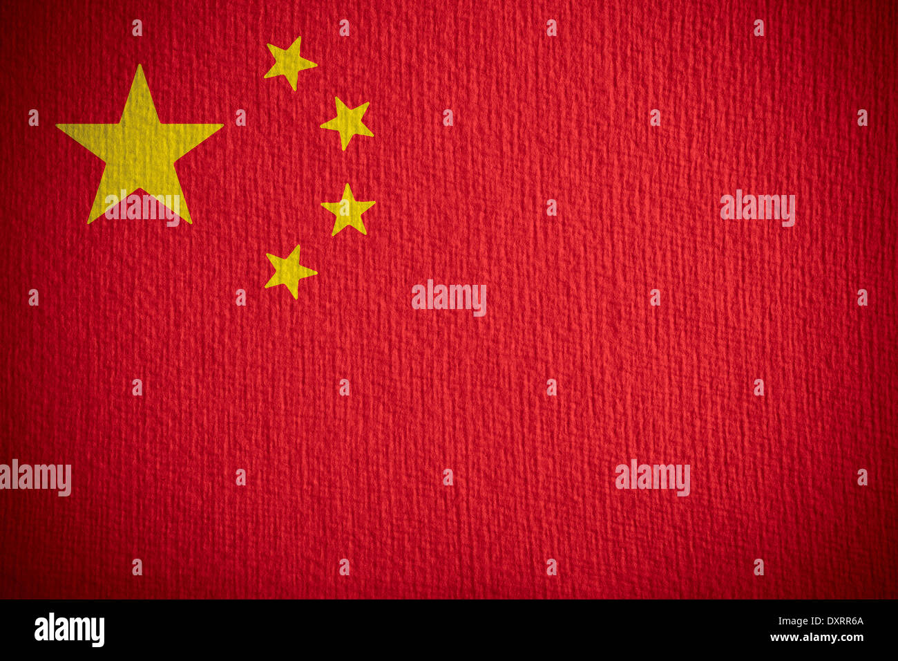 flag of China or Chinese banner on paper background Stock Photo - Alamy