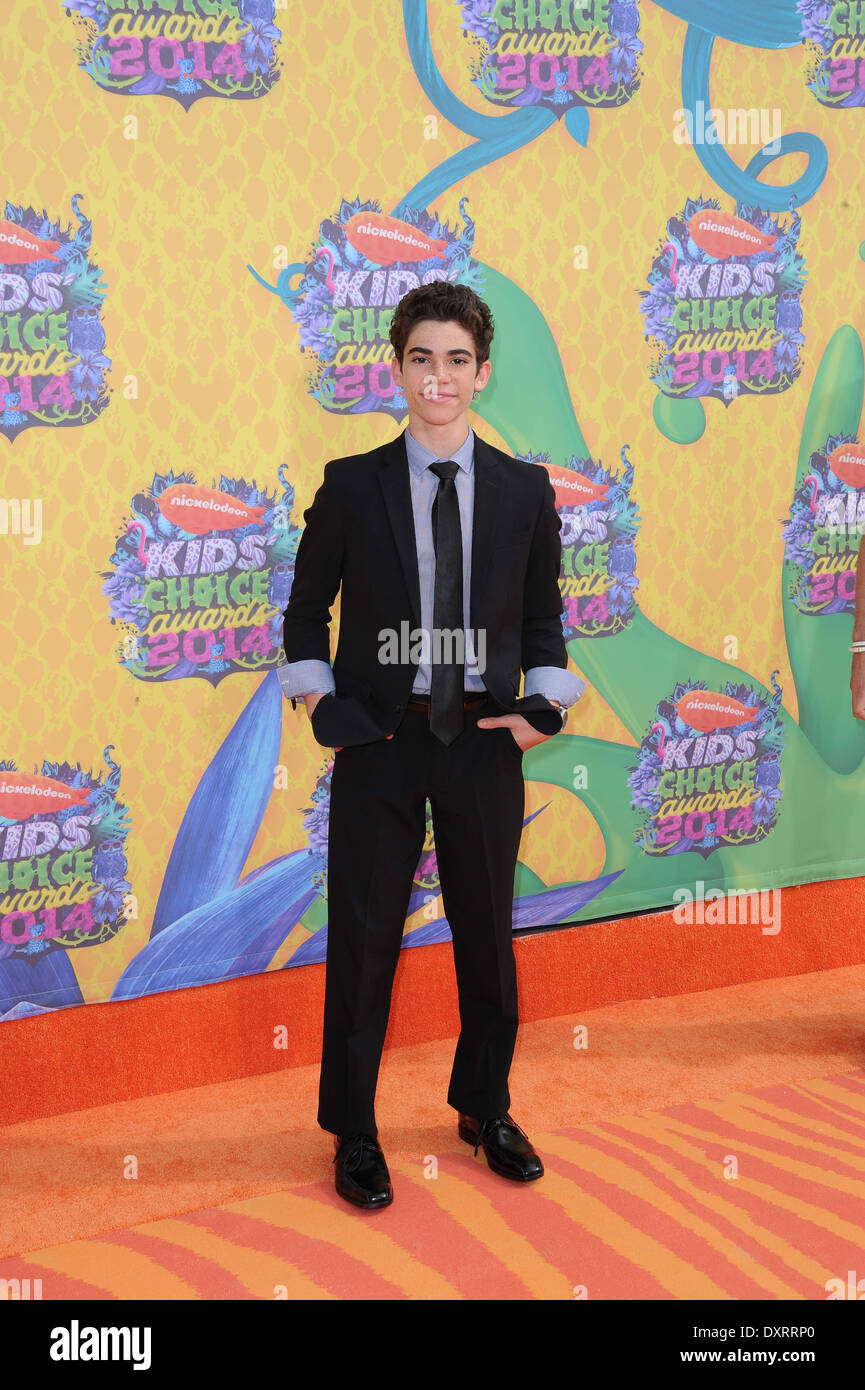 Los Angeles, CA, USA . 29th Mar, 2014. Actor Cameron Boyce arrives on ...